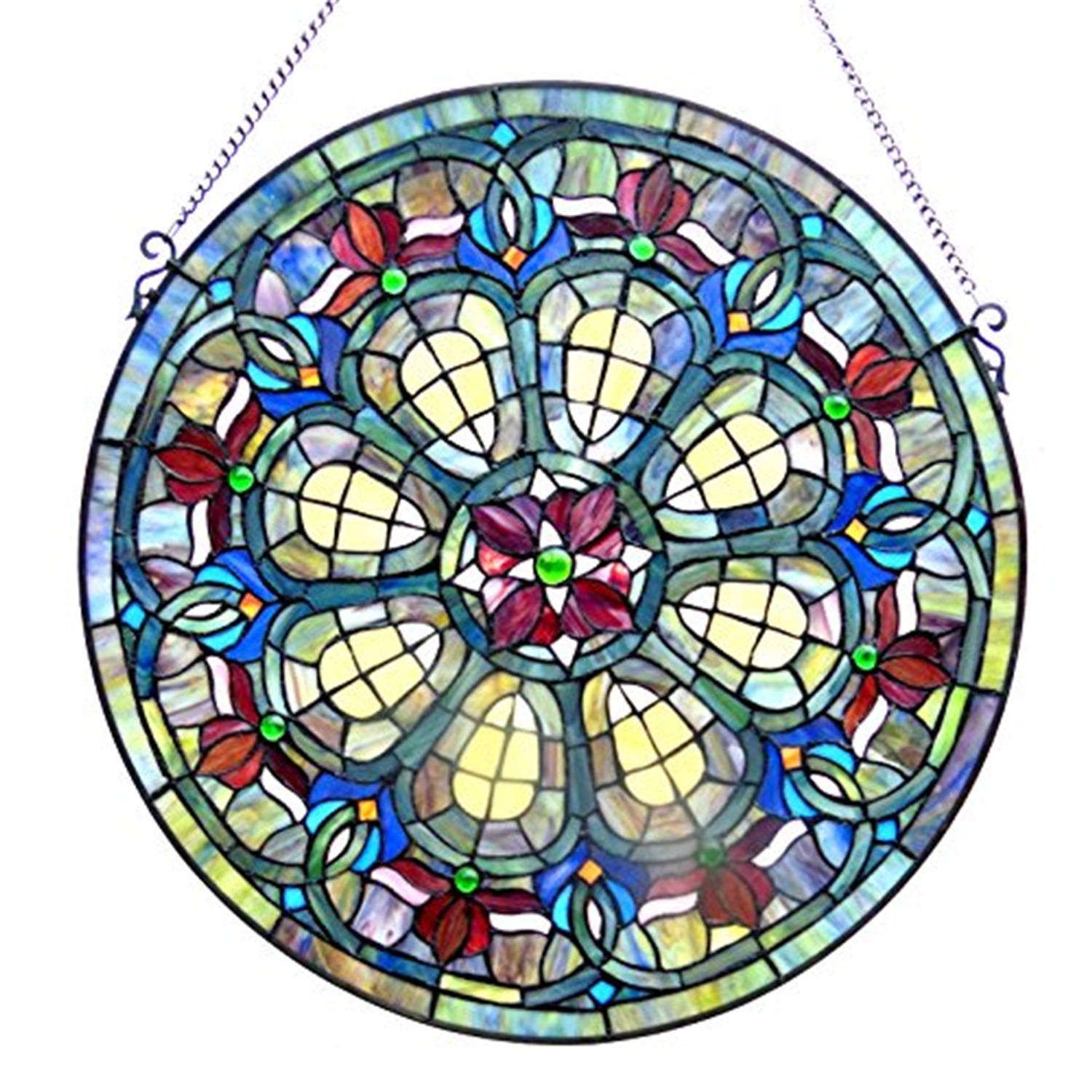 CHLOE Lighting Tiffany-glass Baroque Window Panel 24" - Walmart.com