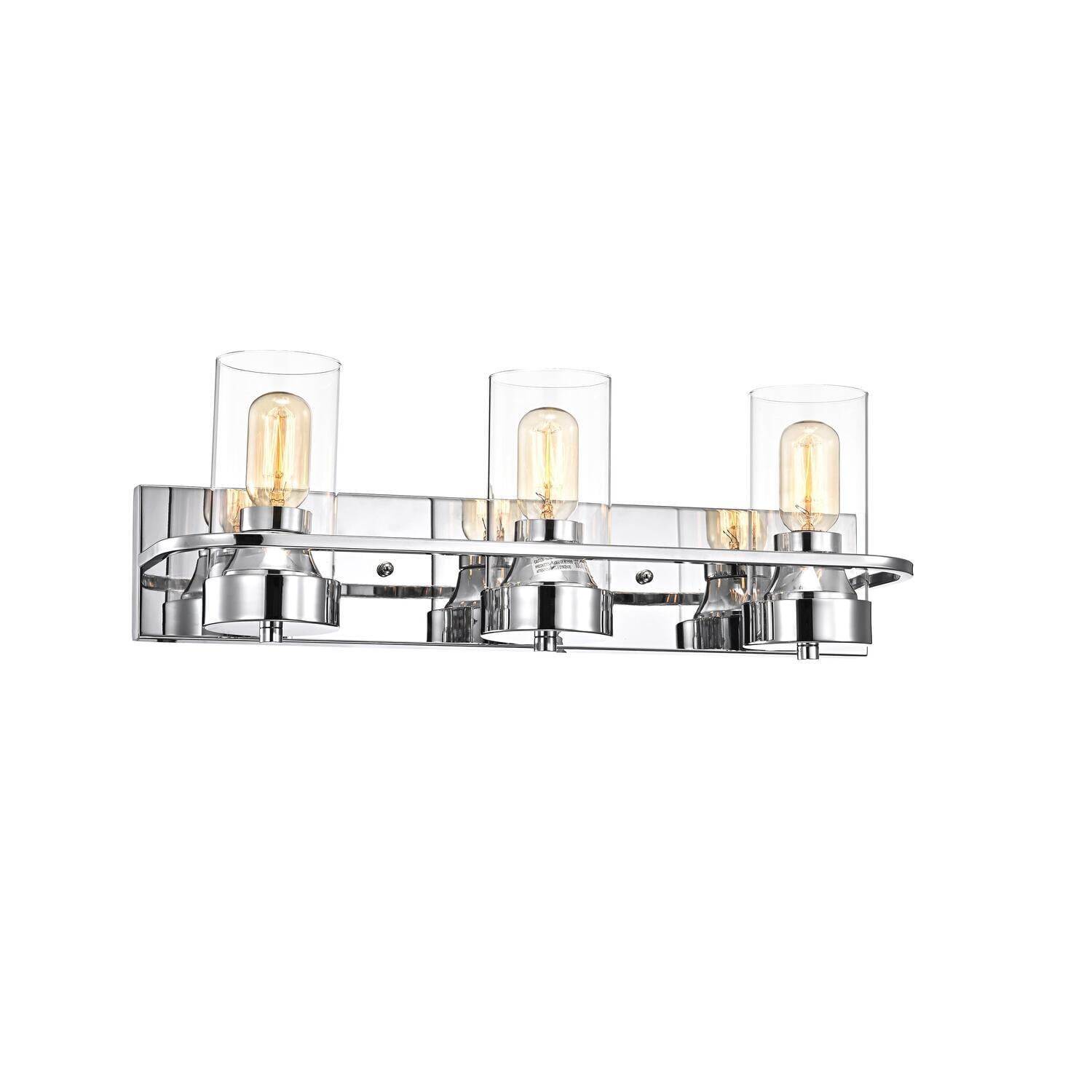 CHLOE Raelyn Contemporary 3 Light Chrome Bath Vanity Fixture 22" Width ...