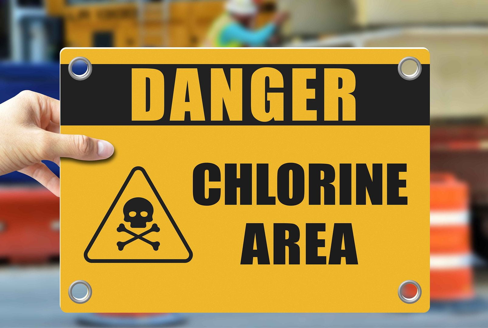 CHLORINE AREA | Warning Notice Caution Danger 3mm PVC Sign - Walmart.com