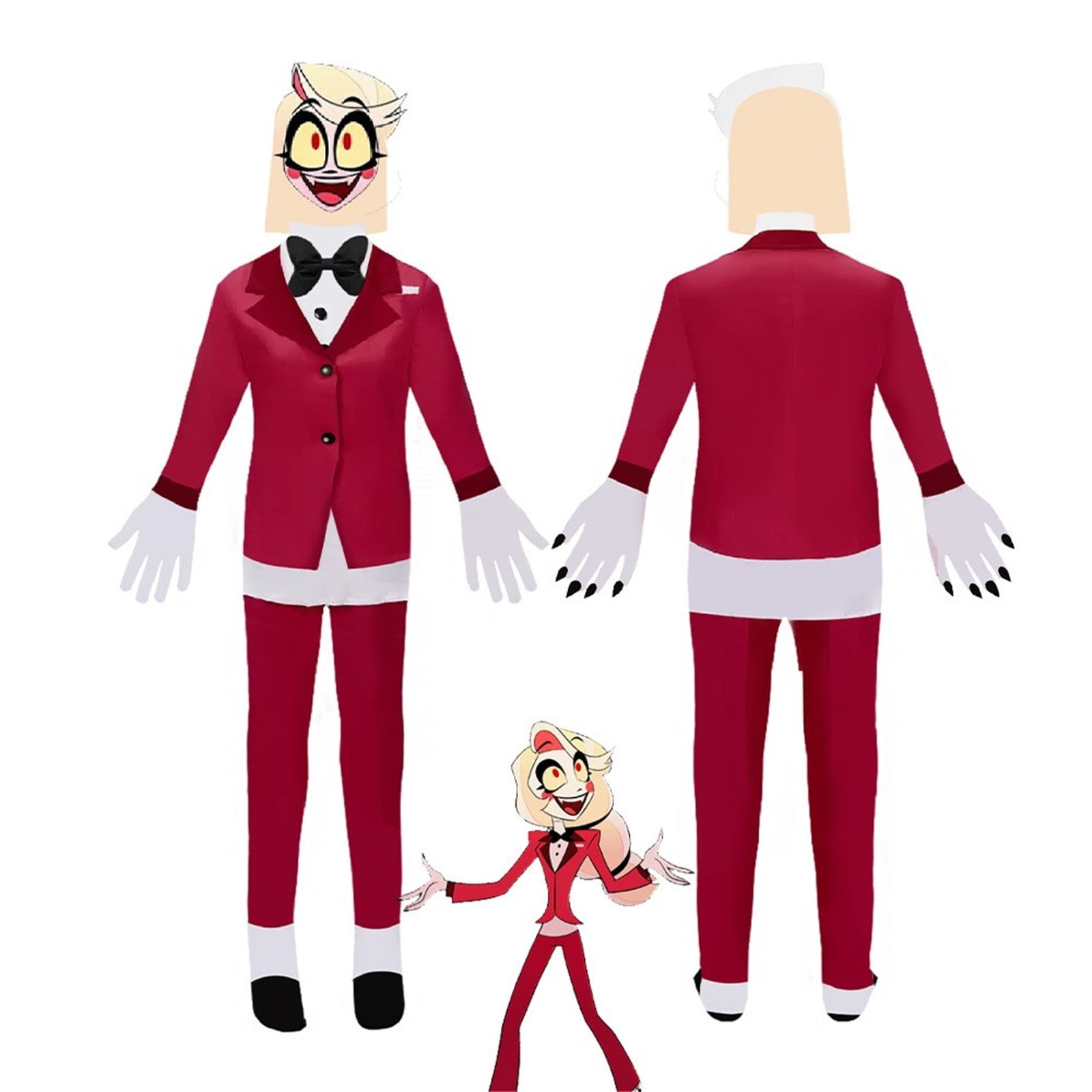 CHMORA Hazbin Hotel Cosplay Outfits, Halloween Hotel Merch Charlie ...