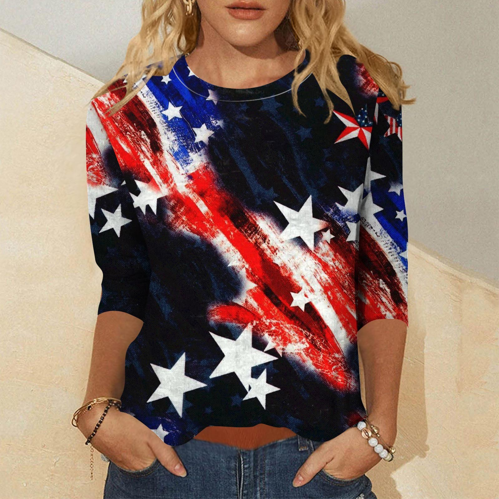 CHMORA Patriotic T shirts for Women American Flag Tops 4th of July ...