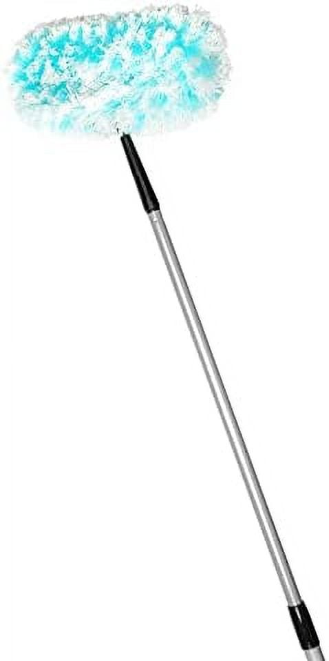 CHNBVC Fuzzy Fan Duster - Netted Fiber Duster with Slanted Head Cleans ...