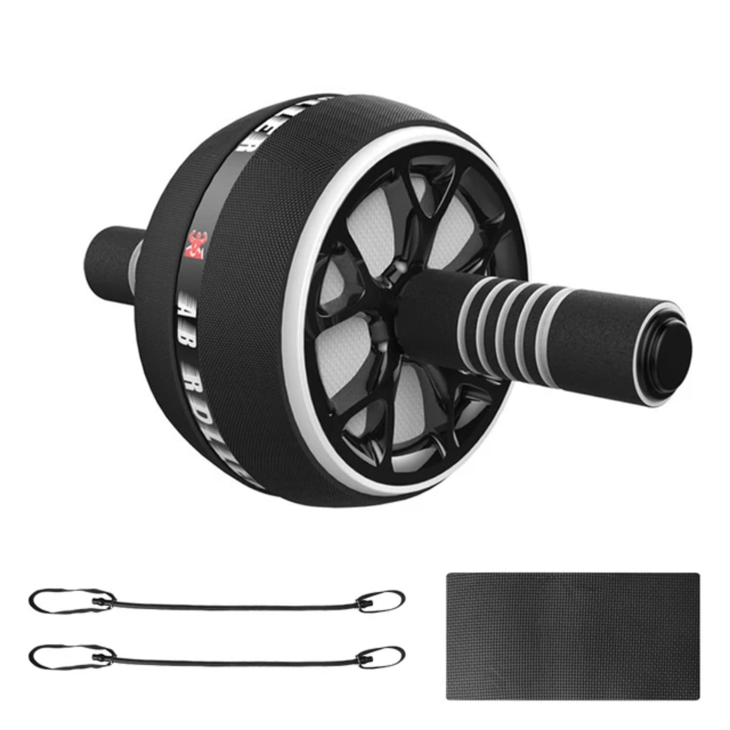 CHNGSNG Ab Roller Wheel Strength Training Wheels Kit with Knee Mat ...