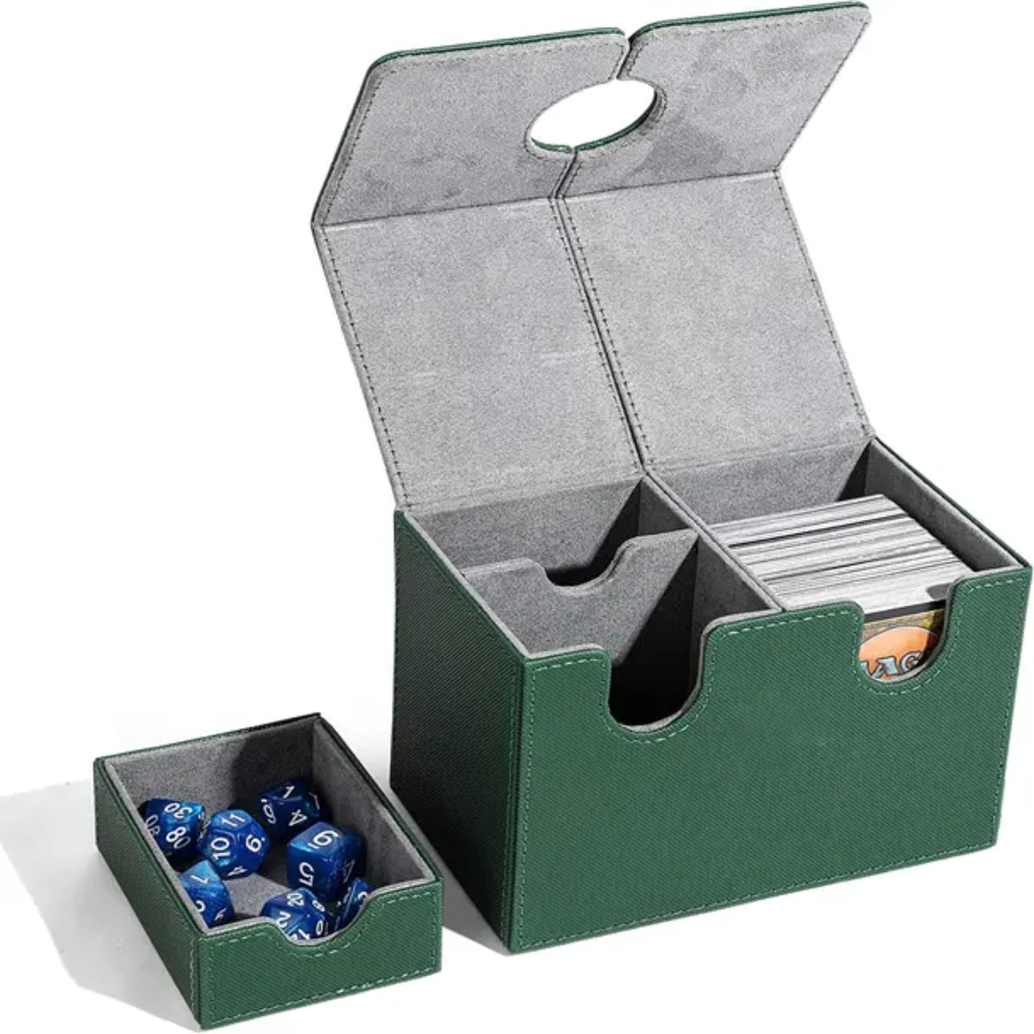 CHNGSNG Carrying Organizer Case for MTG Board Games - Premium PU Card ...