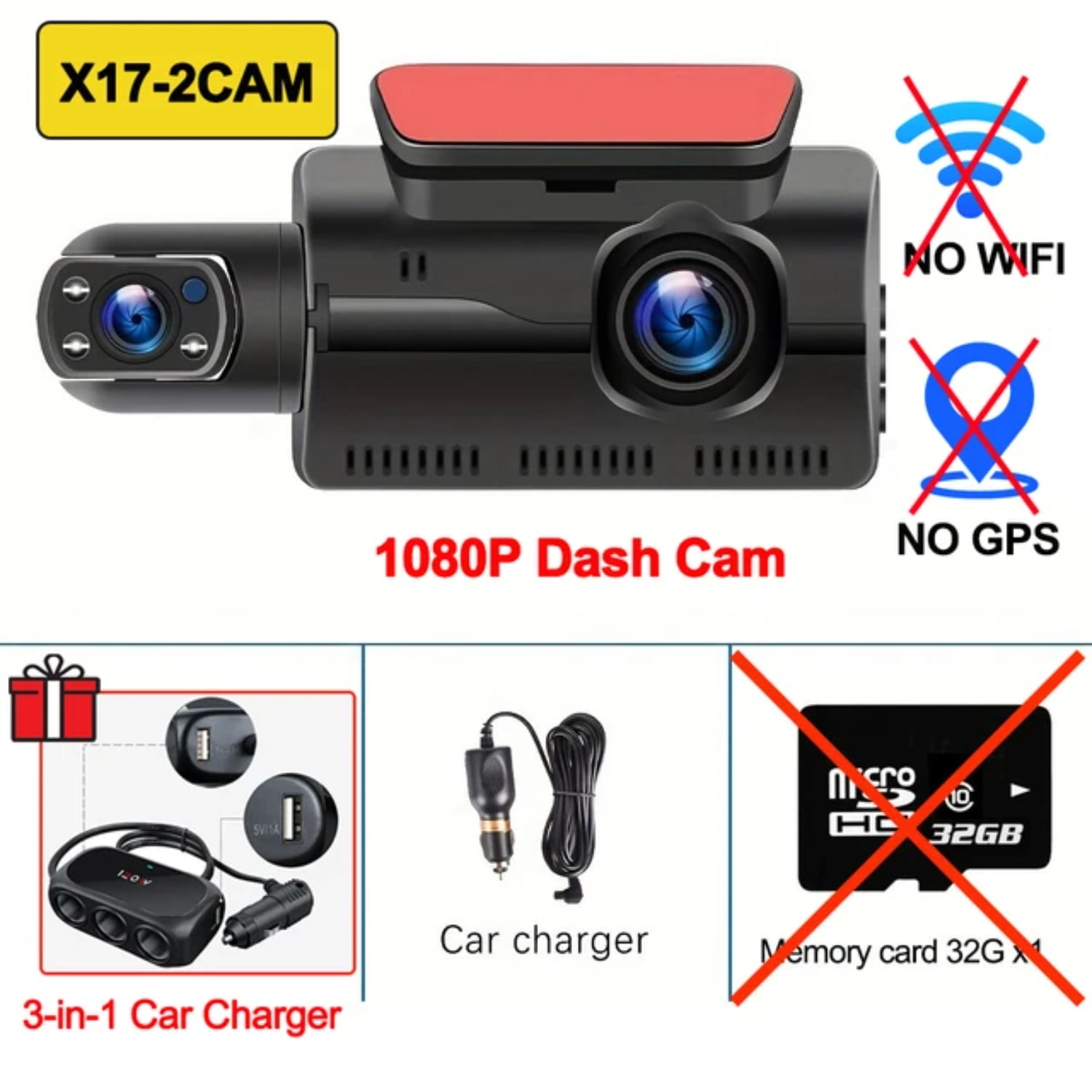 CHNGTO 4K Car Dvr in the Car Cam for Cars GPS Front Camera for Vehicle ...