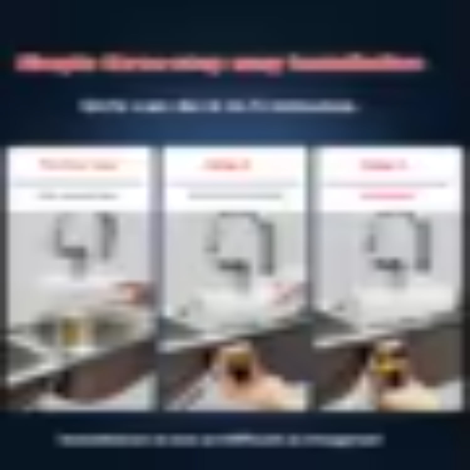 CHNGTO Instant Hot Rotating Fast Heating Faucet with Display for Shower ...