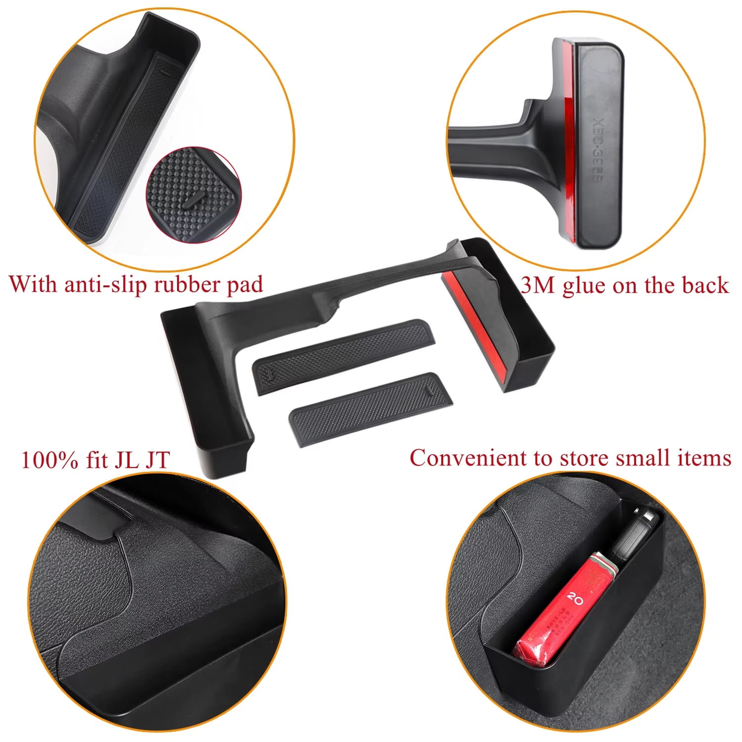 CHNGTO Neatly Organized Gear Shift Box Storage Solution for JL Rubicon ...