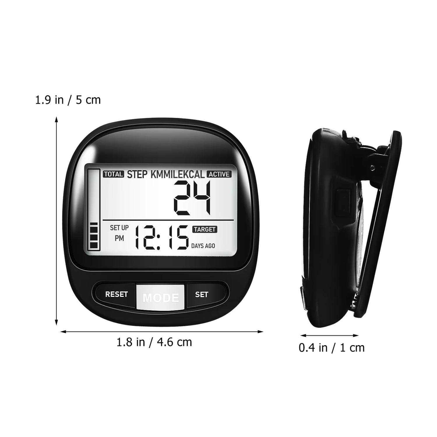 CHNGTO Portable Outdoor Reusable Pedometer for Seniors - Clip On ...