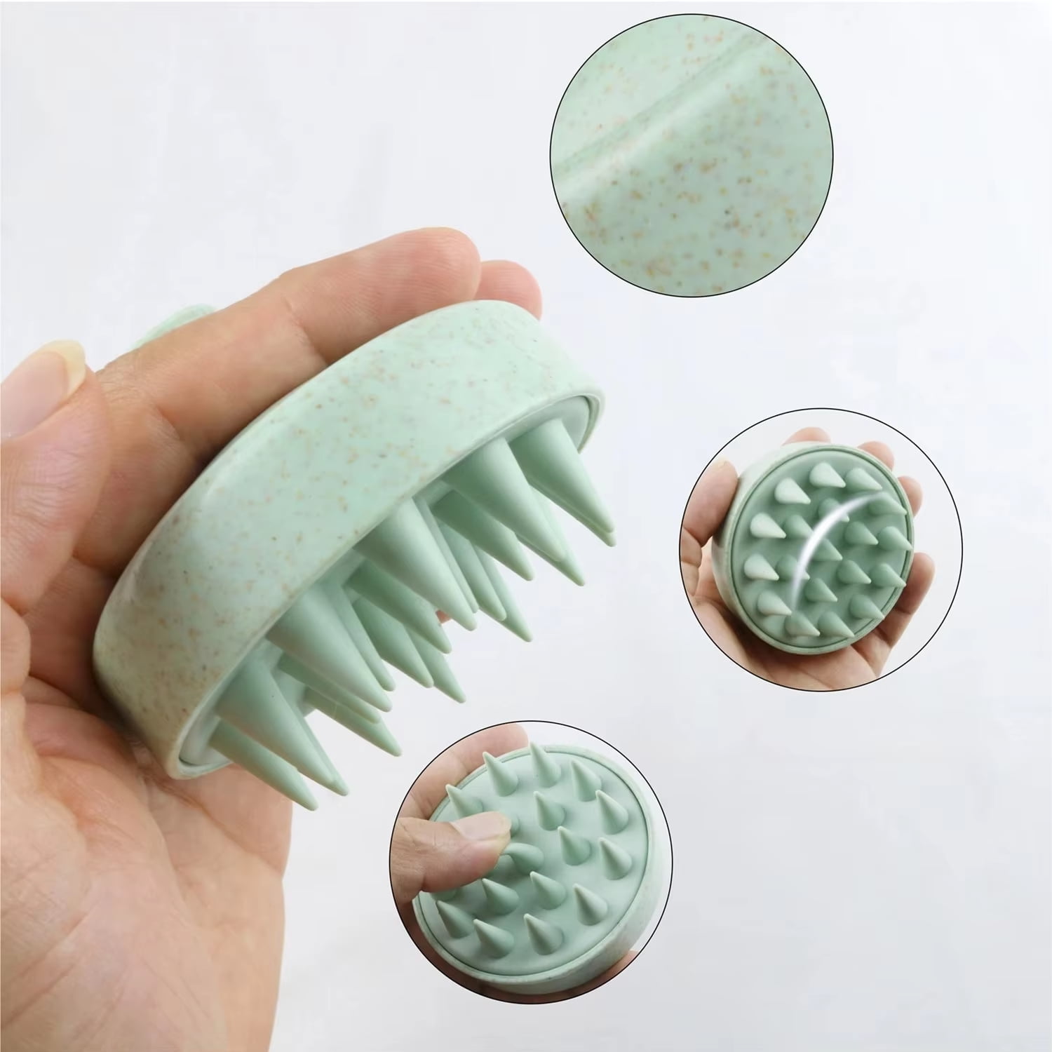 CHNGTO Silicone Gentle Hair Scalp Massager Comb for Hair Washing Shower ...