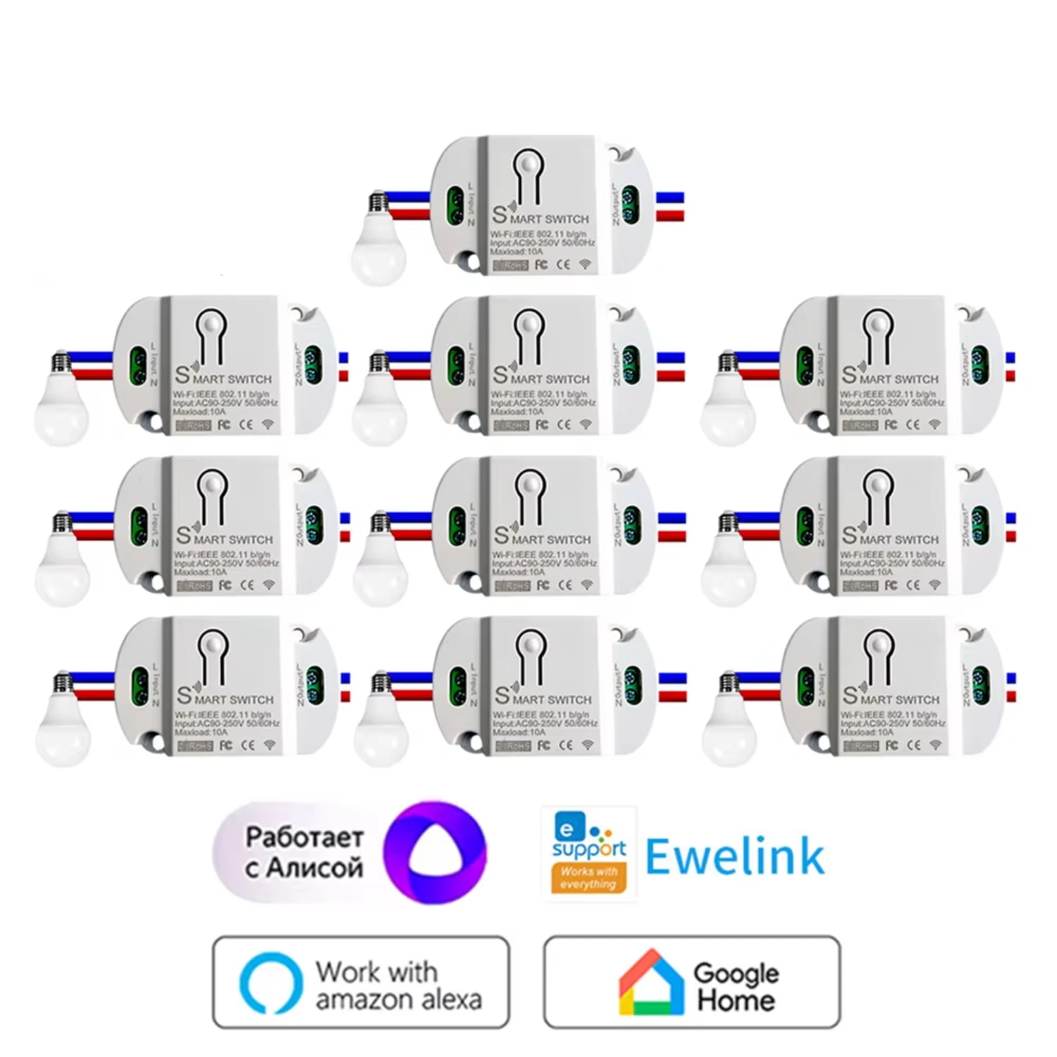 CHNGTO Smart DIY Wireless Remote Socket for Smart Automation Control ...