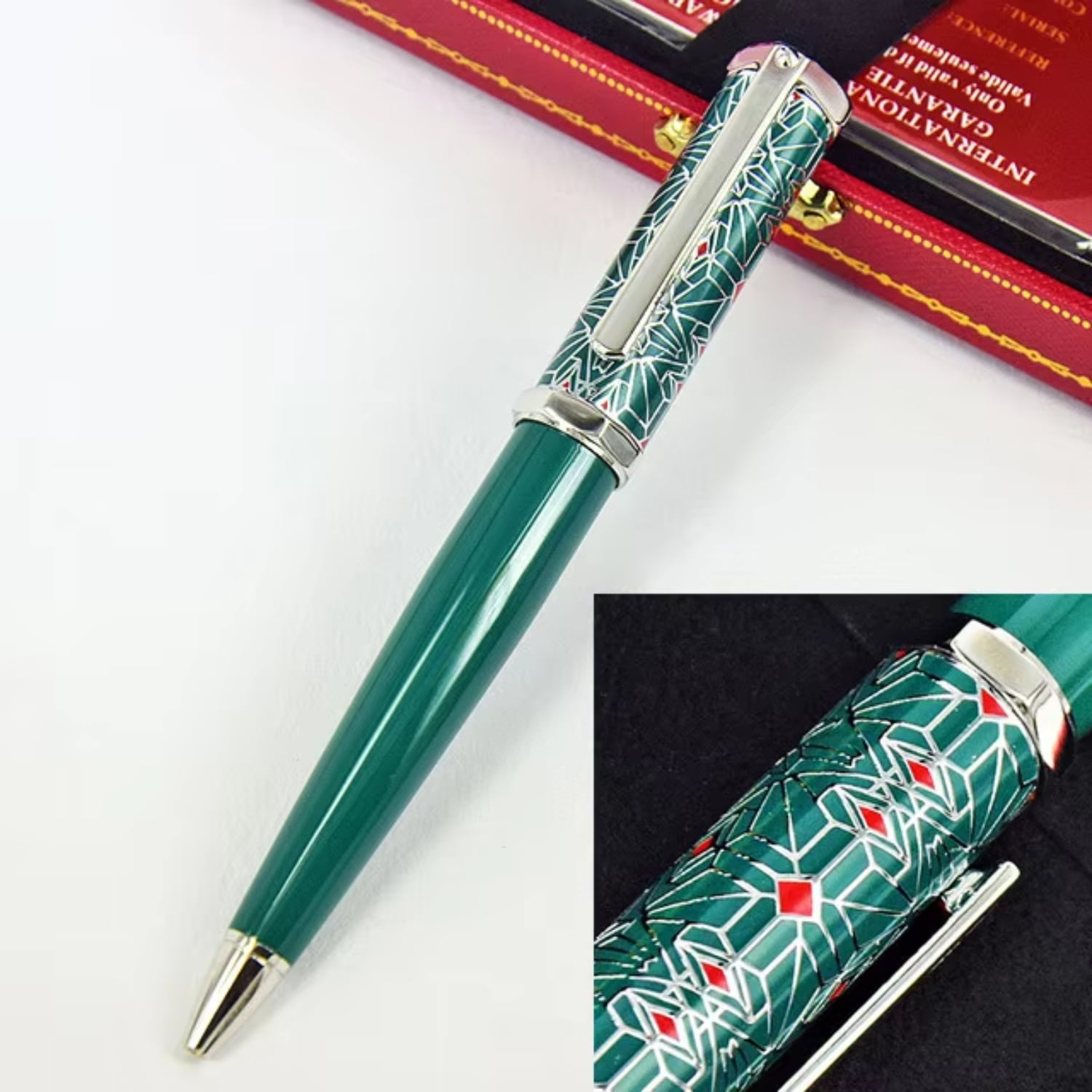 CHNGTO Top Gift Yamalang Octagon Green Wave Pattern Ballpoint Pen with ... CHNGTO Top Gift Yamalang Octagon Green Wave Pattern Ballpoint Pen with ...