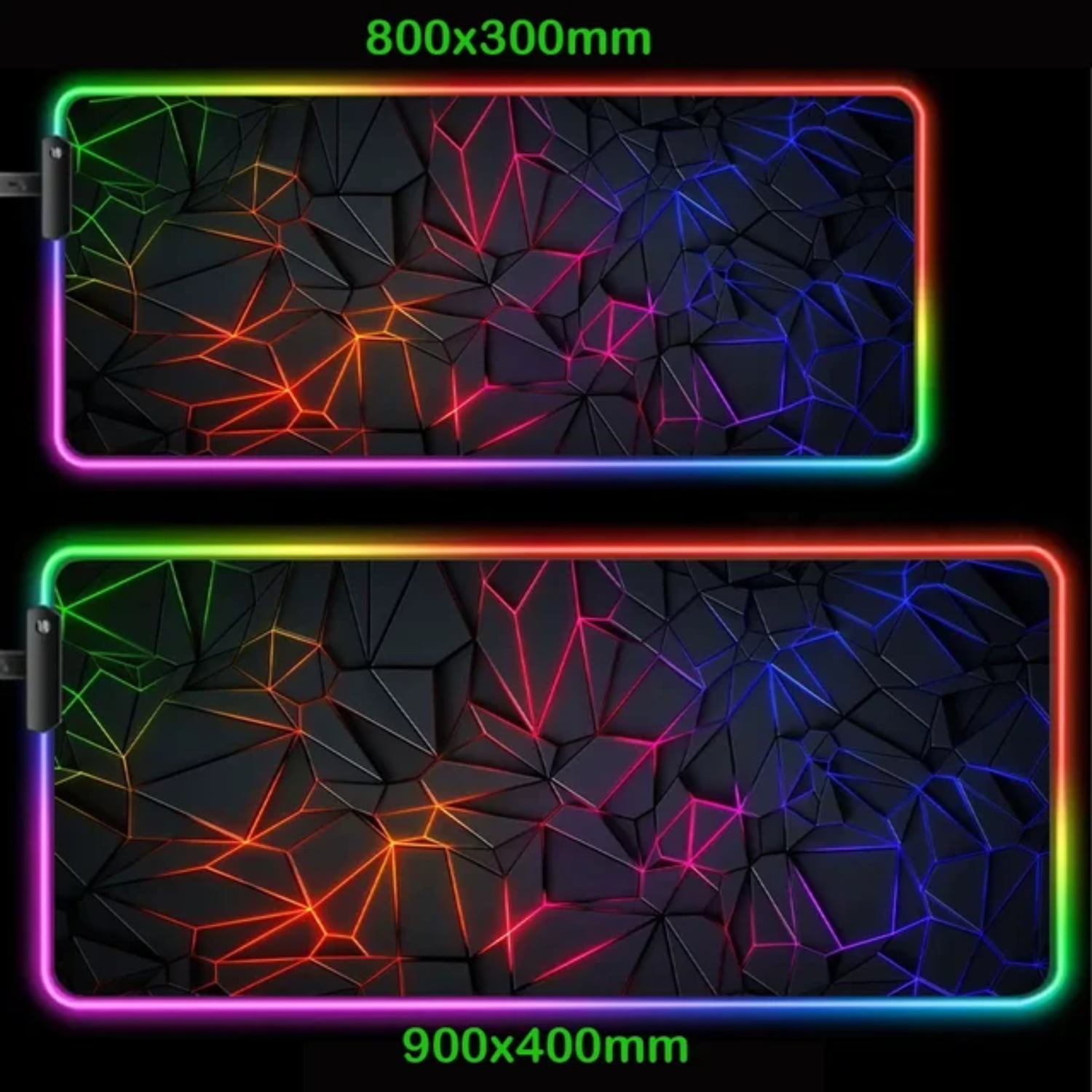 CHNGXDZ Large Gaming Mouse Pad with RGB LED Lights Speed 900x400 Mouse ...