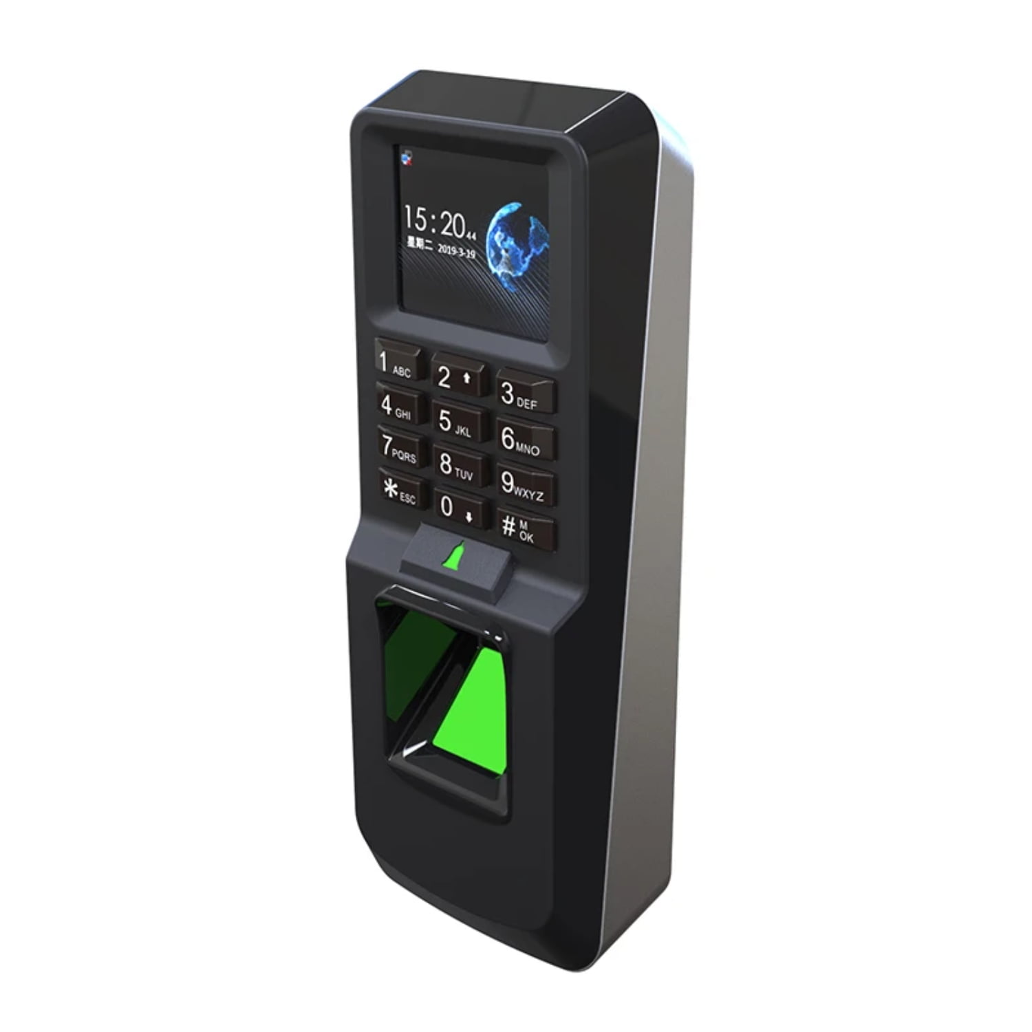CHNGXJC Biometric 2.4” TFT Color Screen Fingerprint Time Attendance ...