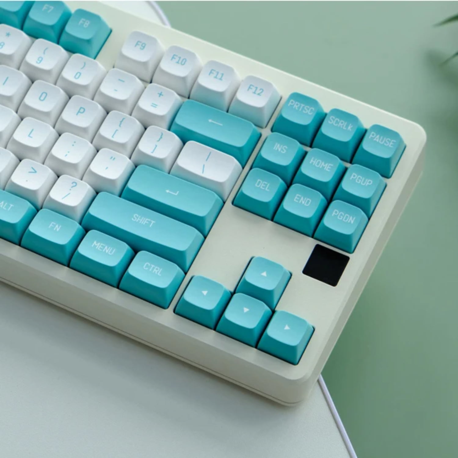 CHNGXJC Blue and White Cherry Profile Double Shot PBT Keycaps for ...