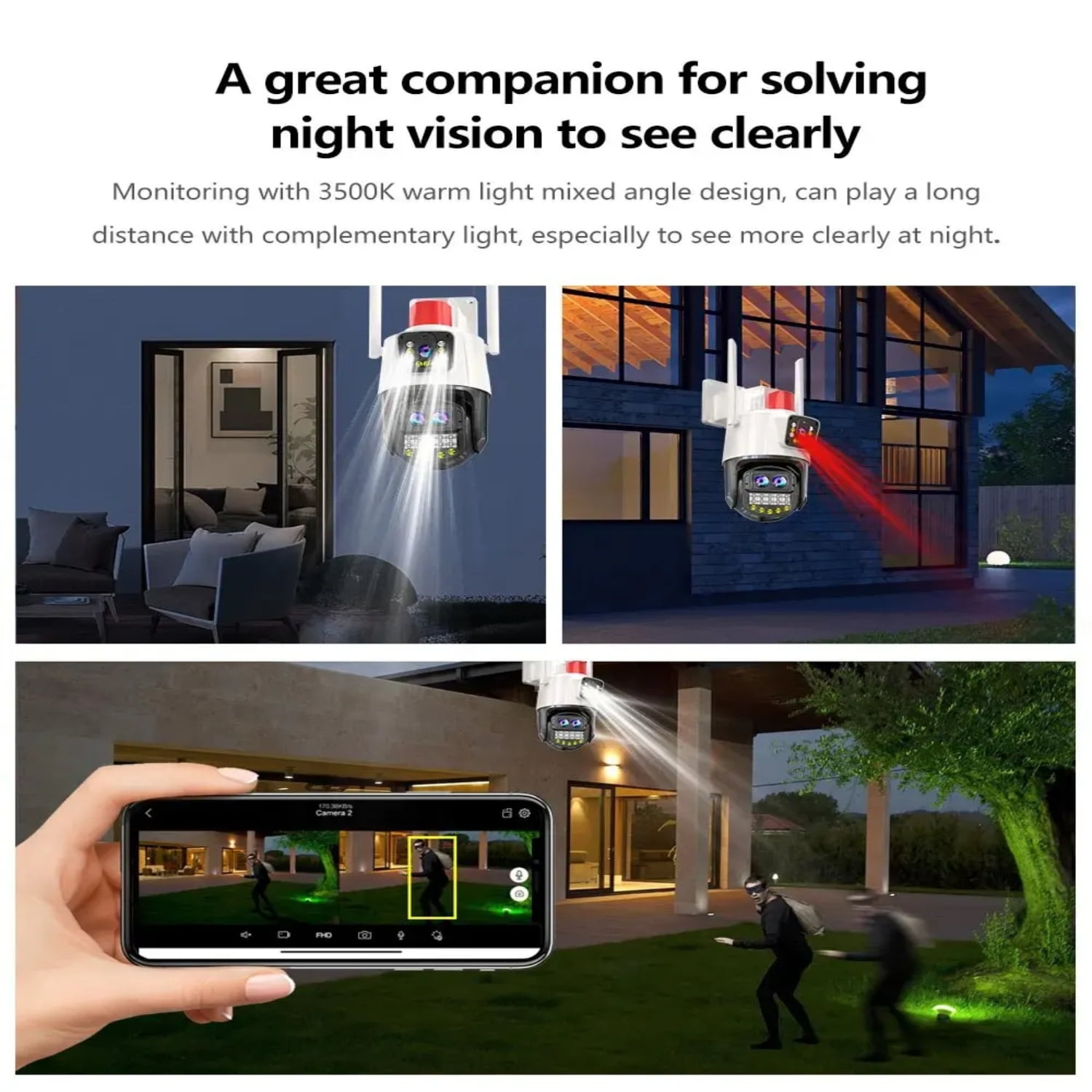 CHNGXJC Cutting-edge CCTV Solution with Unmatched Triple Lens Camera ...