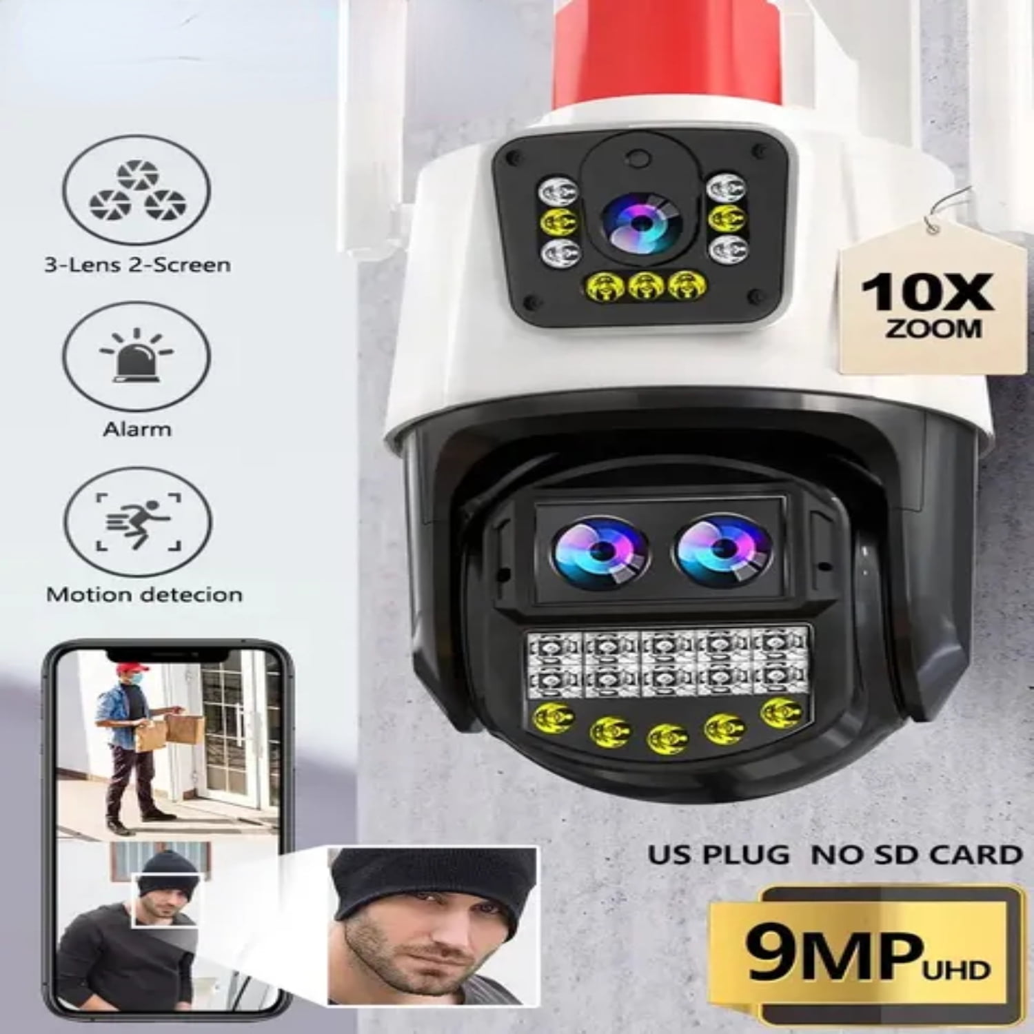 CHNGXJC Cutting-edge CCTV Solution with Unmatched Triple Lens Camera ...