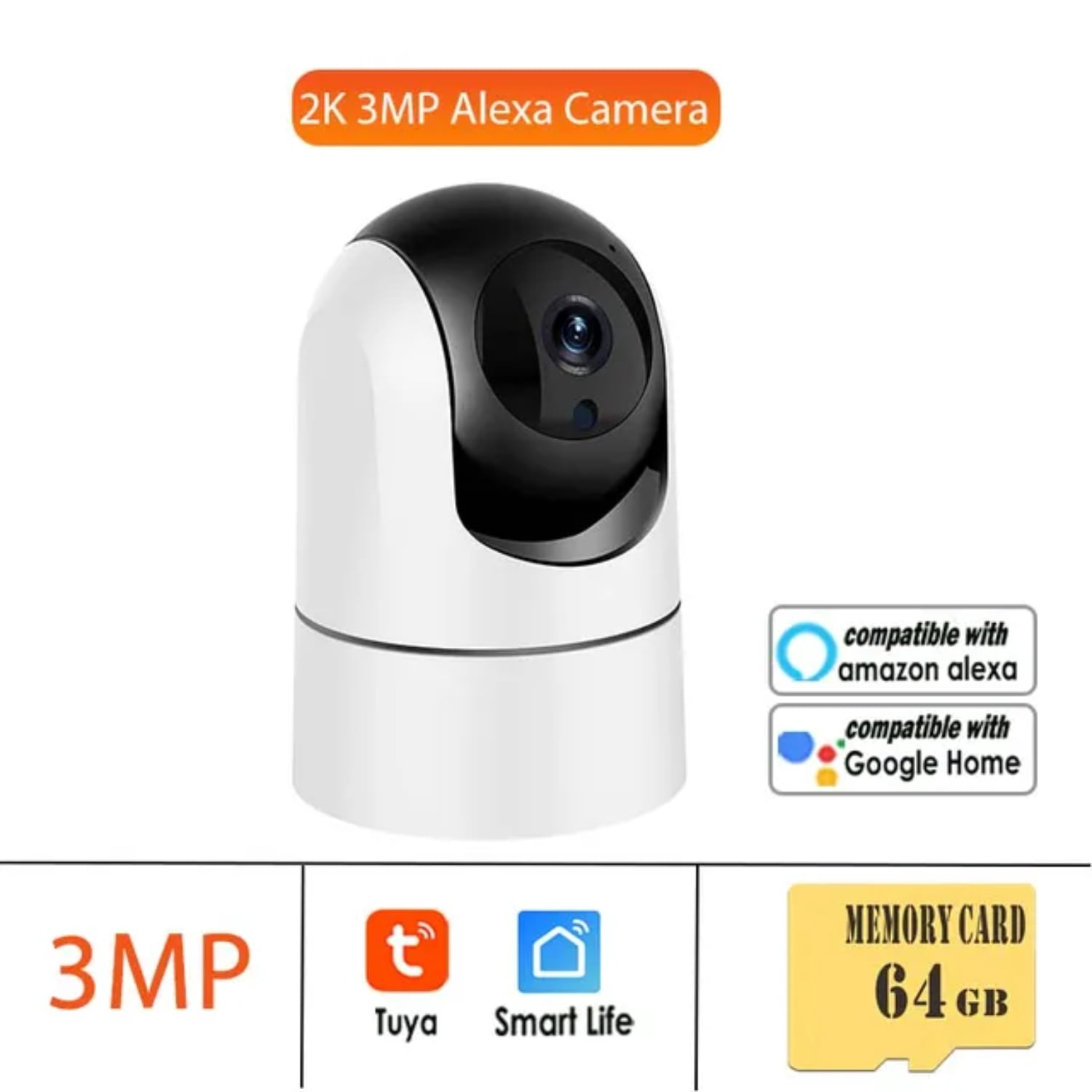 CHNGXJC Enhanced 5MP High Definition Mini 5G WiFi Indoor IP Camera with ...