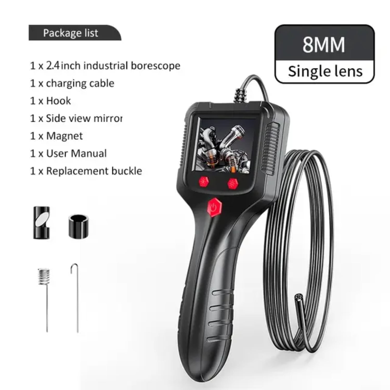 CHNGXJC IP68 Waterproof Industrial Endoscope Camera HD1080P Sewer Pipe ...