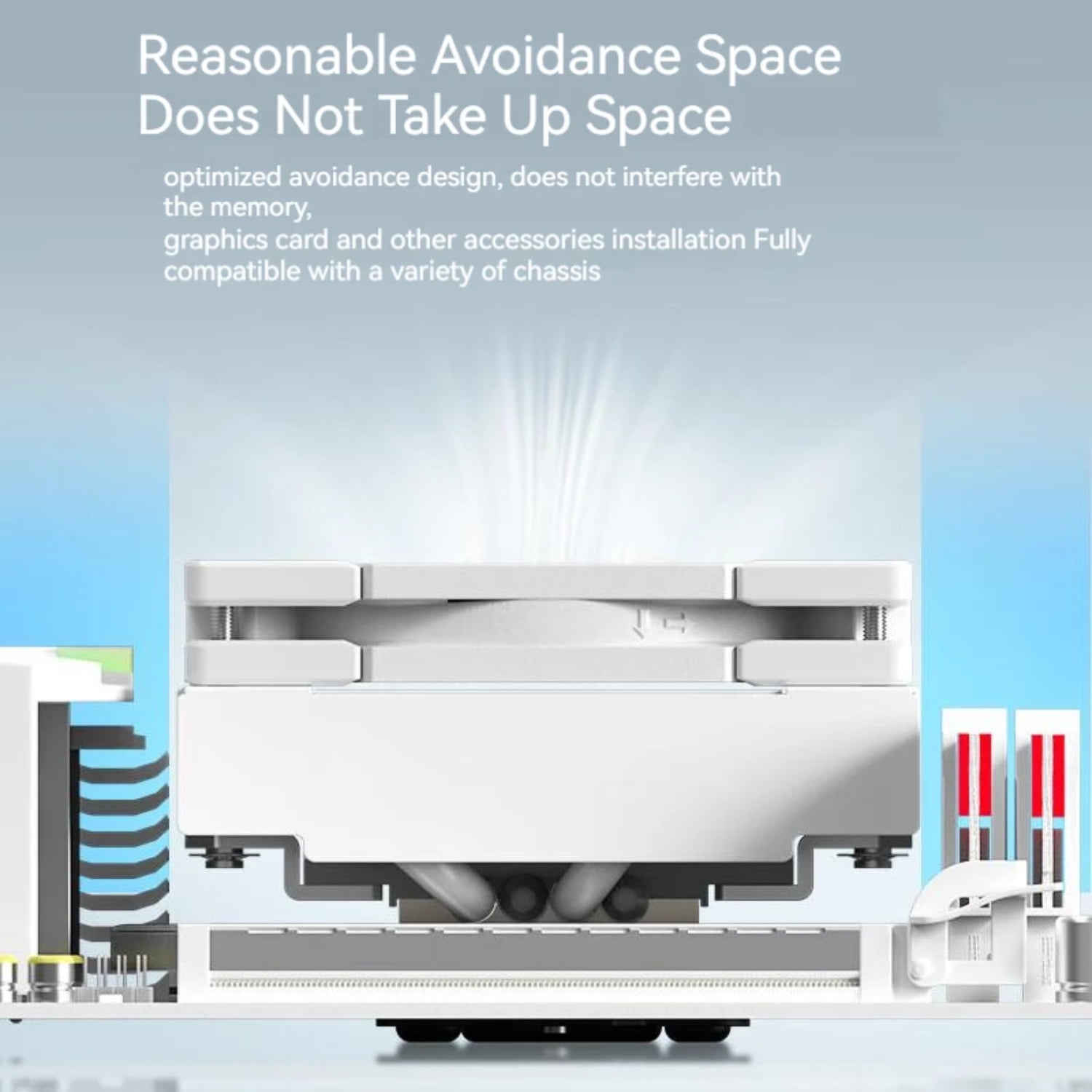 CHNGXJC Low-profile and efficient ID-COOLING IS-47-XT CPU Cooler for ...