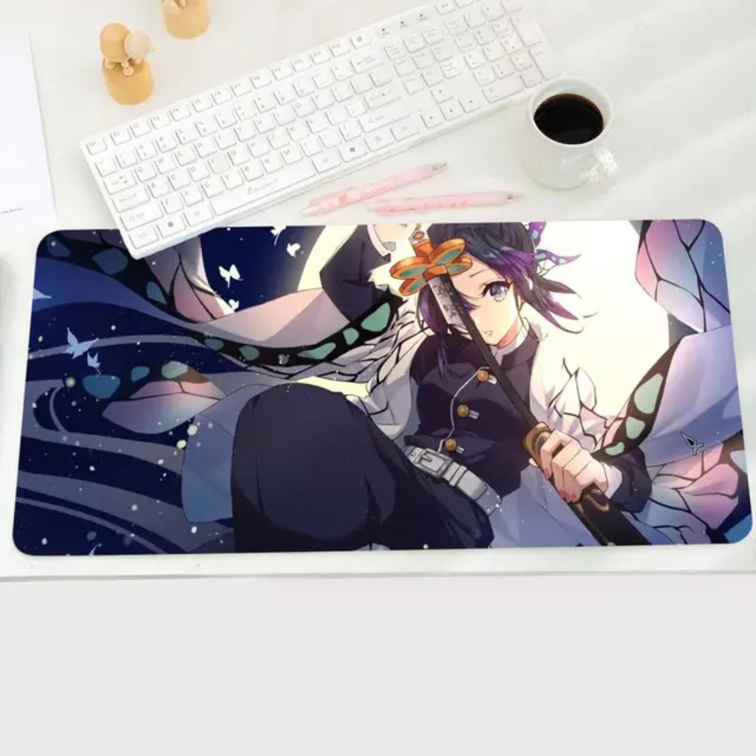 CHNGXJC Luxurious Shinobu Demon Slayer Anime Desk Mat - Stylish Gaming ...