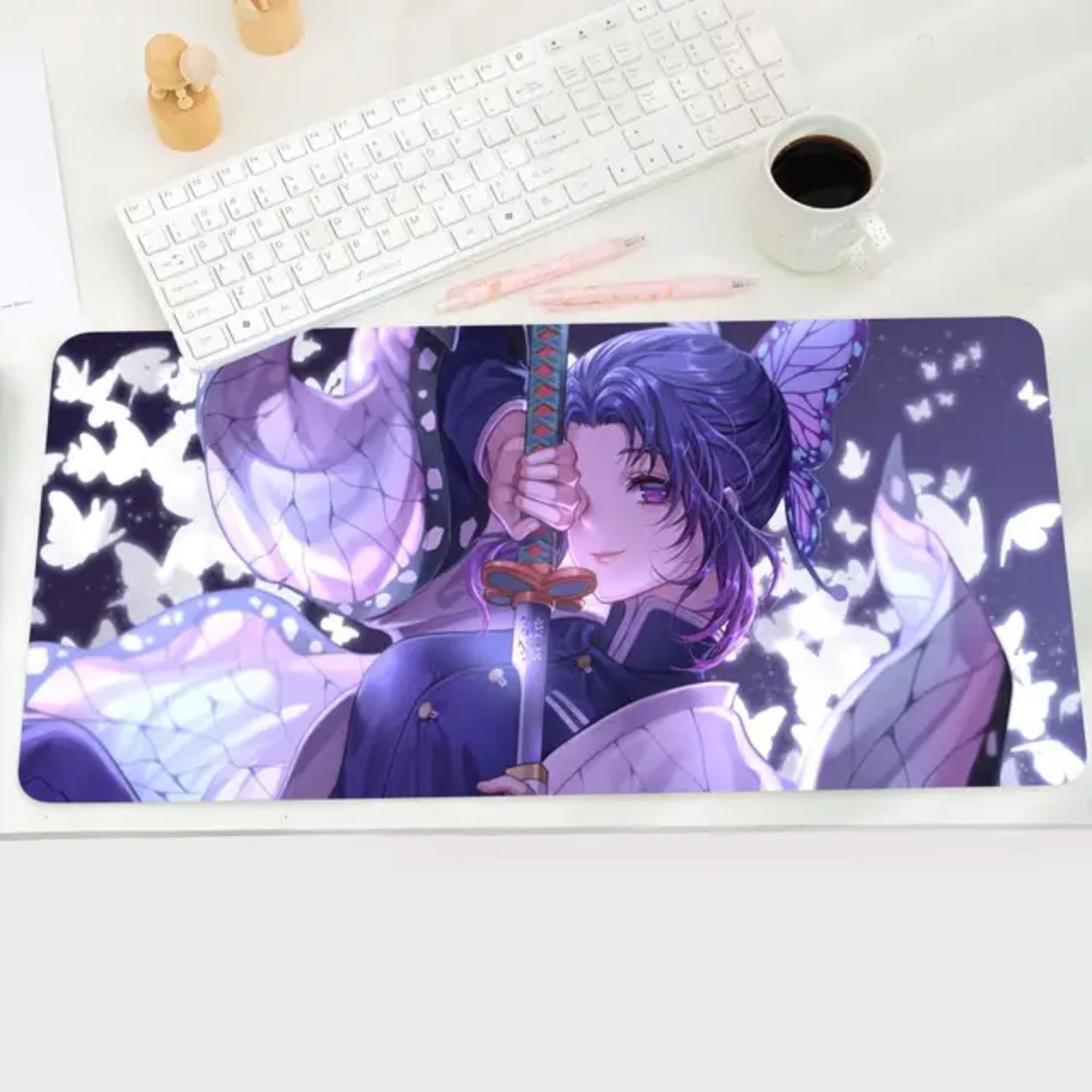 CHNGXJC Luxurious Shinobu Demon Slayer Anime Desk Mat - Stylish Gaming ...