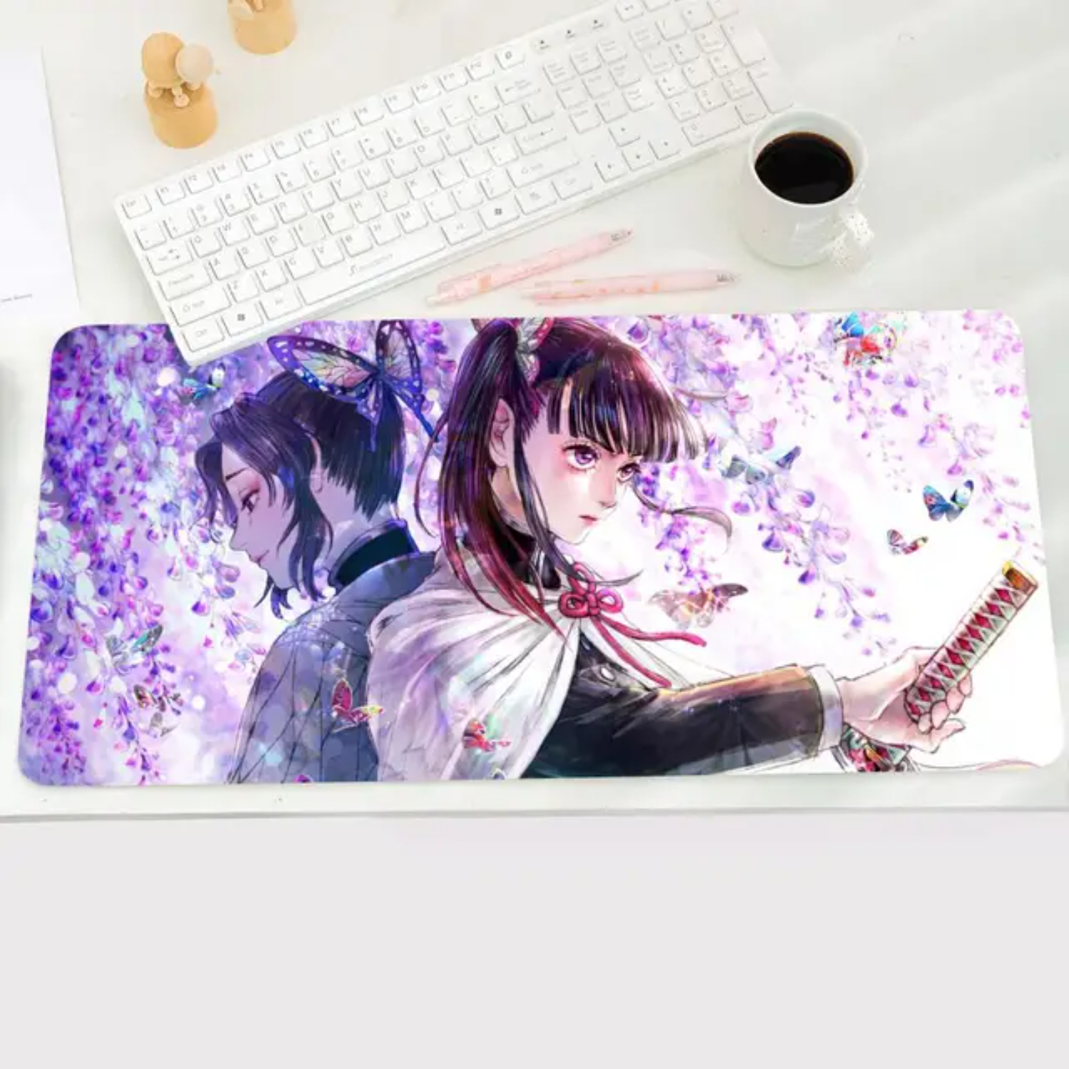 CHNGXJC Luxurious Shinobu Demon Slayer Anime Desk Mat - Stylish Gaming ...