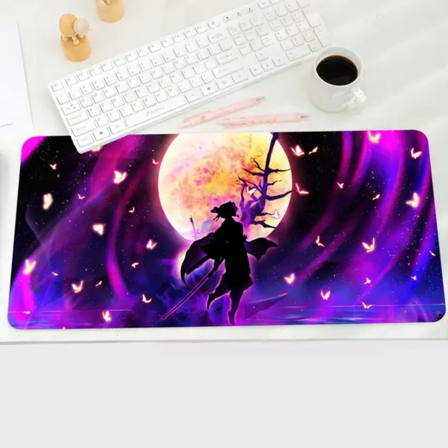 CHNGXJC Luxurious Shinobu Demon Slayer Anime Desk Mat - Stylish Gaming ...