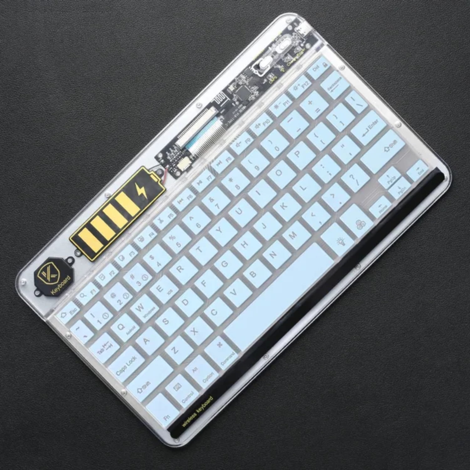 CHNGXJC Multi-color backlit Bluetooth wireless keyboard for iOS Android ...