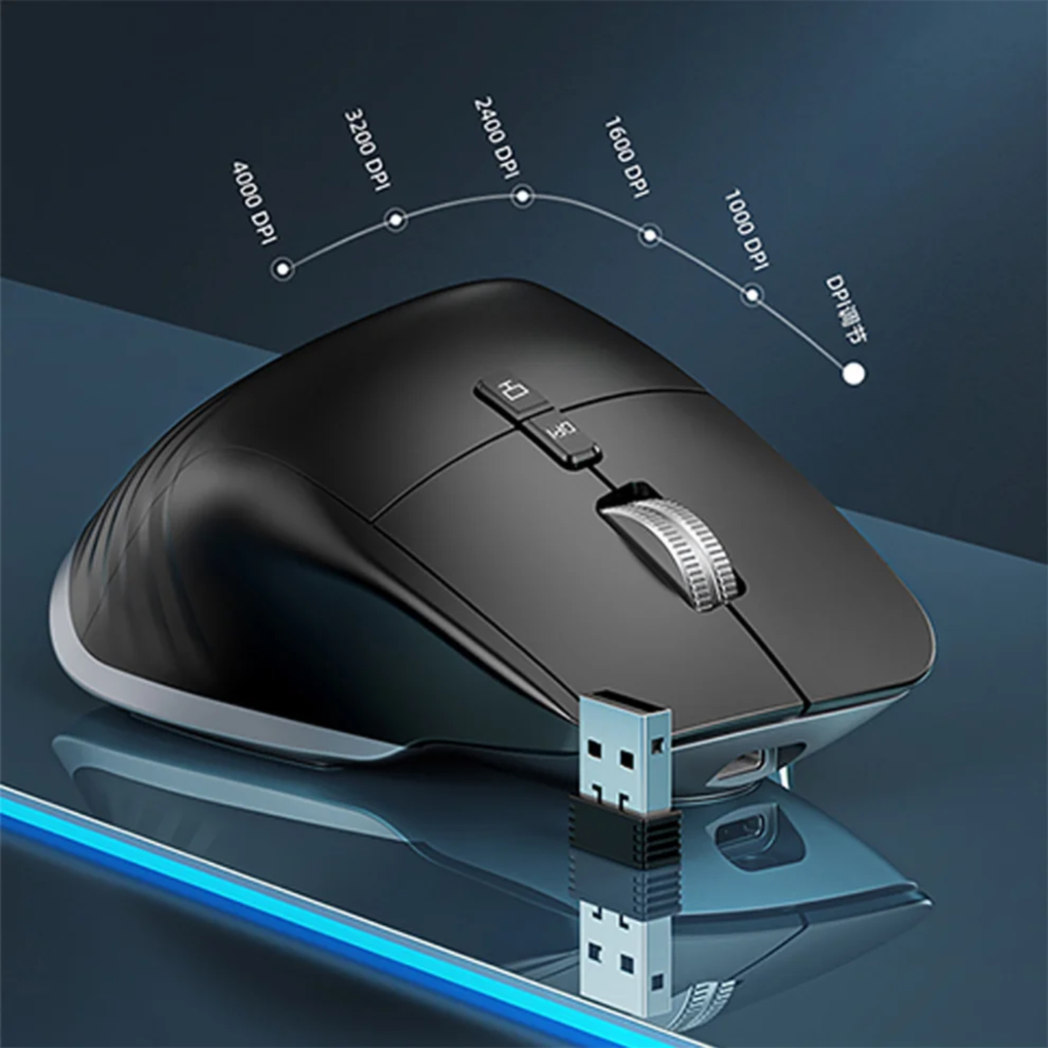 CHNGXJC Rechargeable Ergonomic RGB LED Gaming Mouse - 12 Vibrant Colors ...