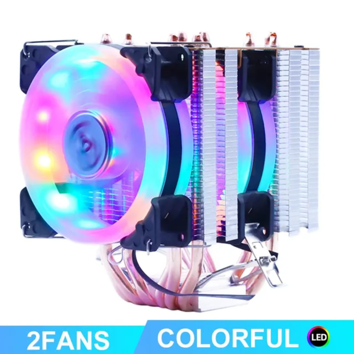 CHNGXJC Silent RGB 4PIN PWM CPU Cooler with 150W Cooling Power for ...