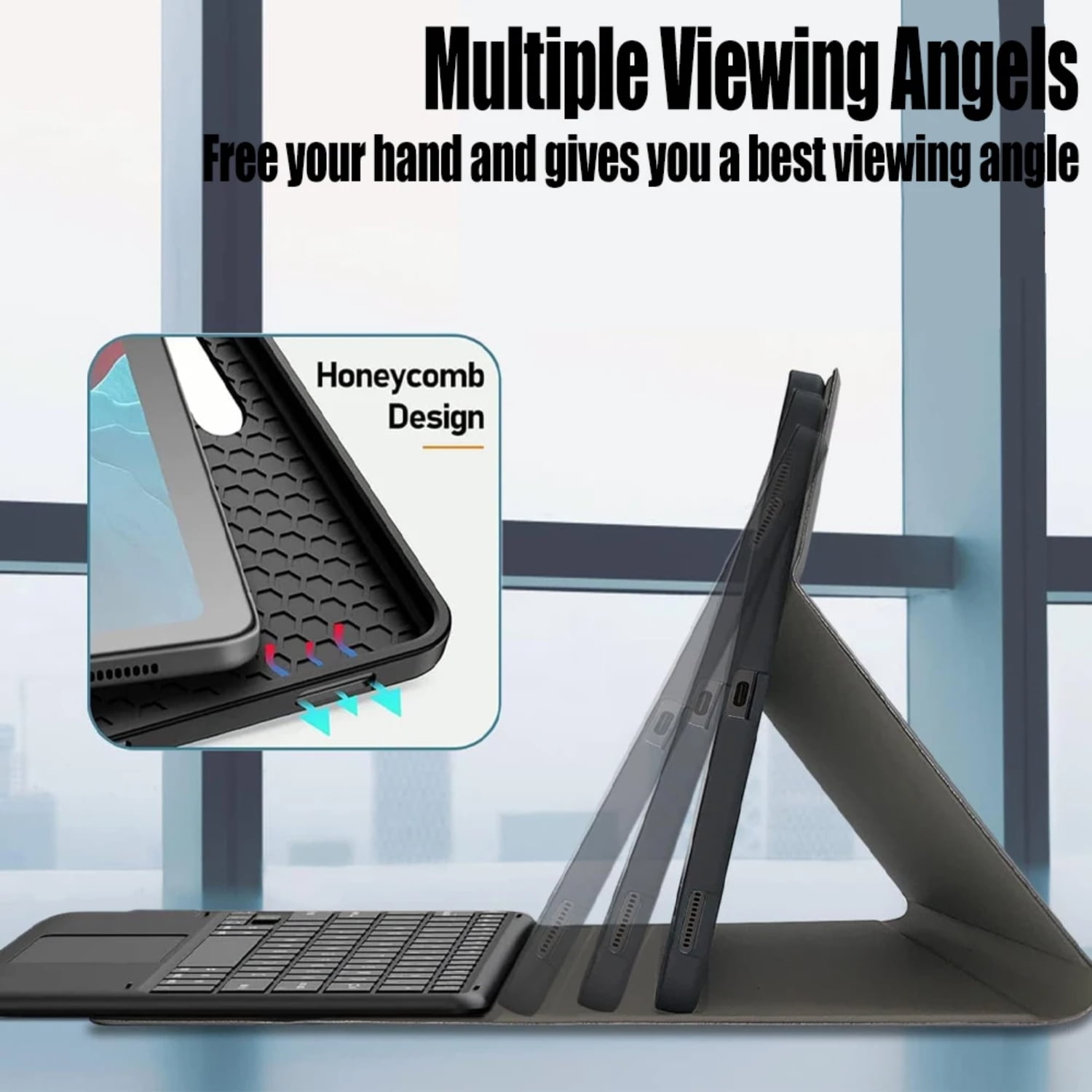 CHNGXJC Slim Stylish and Multilingual Keyboard Case for Samsung Tab S9 ...