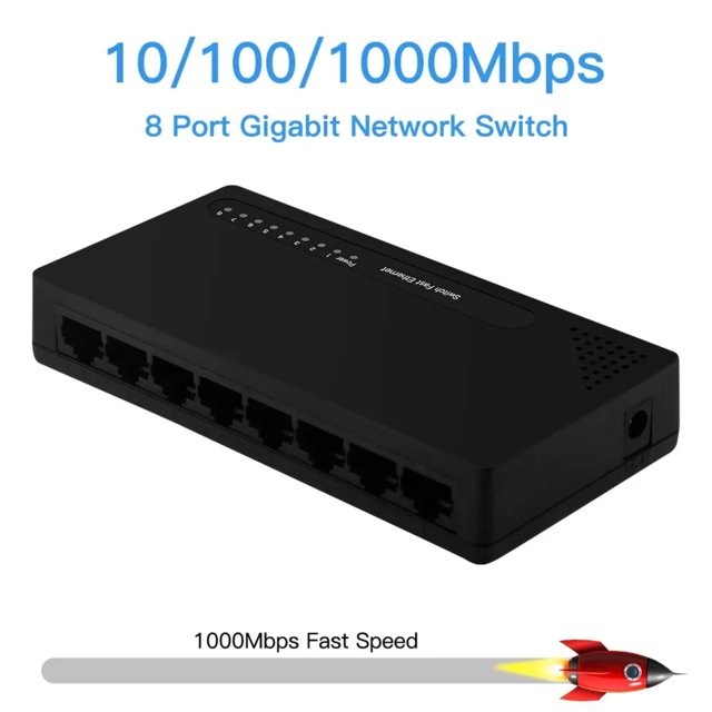 CHNGXJC Smart Plug and Play Gigabit Ethernet Network Switch with 8 ...