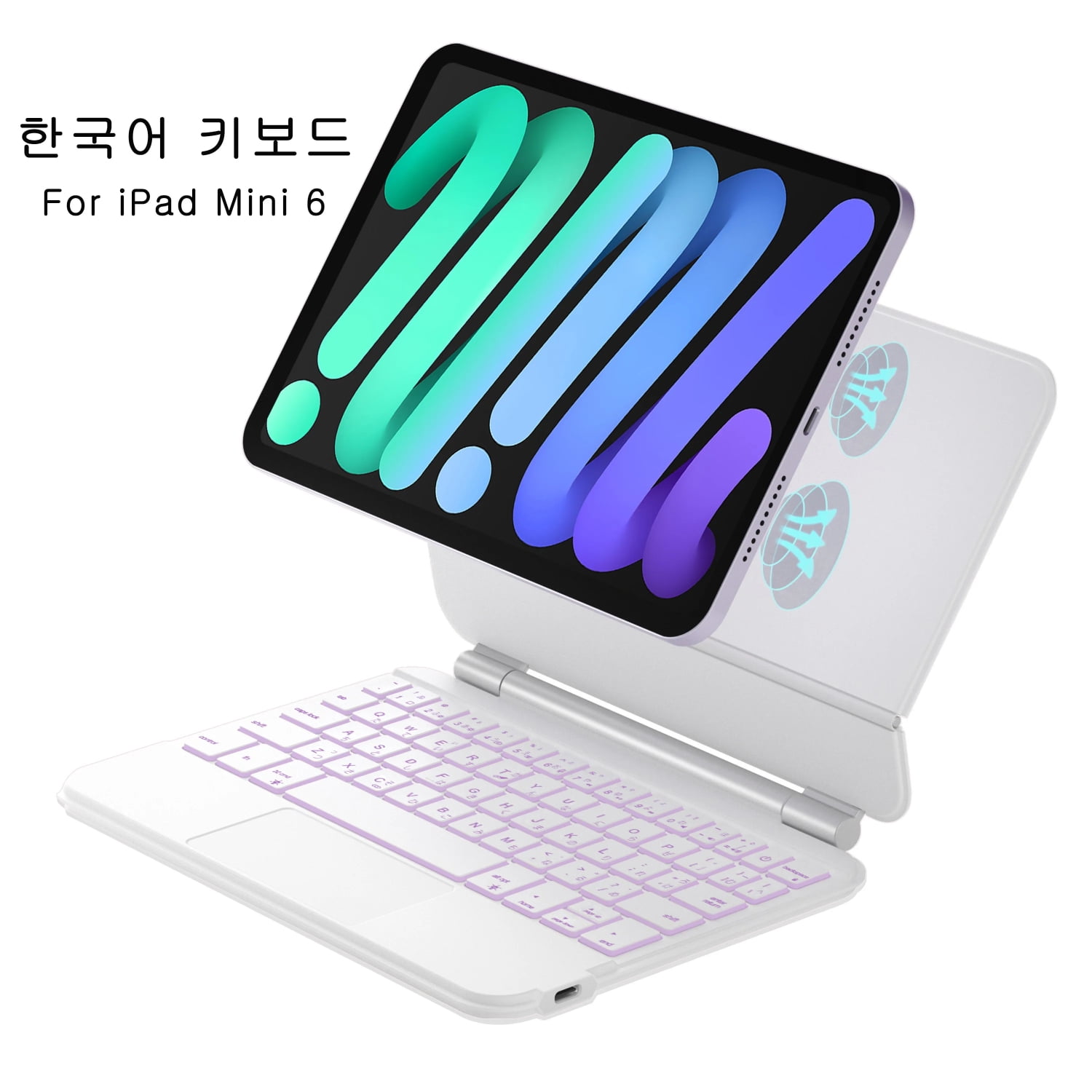 CHNGXJC Stylish Magic 6th Generation 2021 Mini Keyboard Case with ...