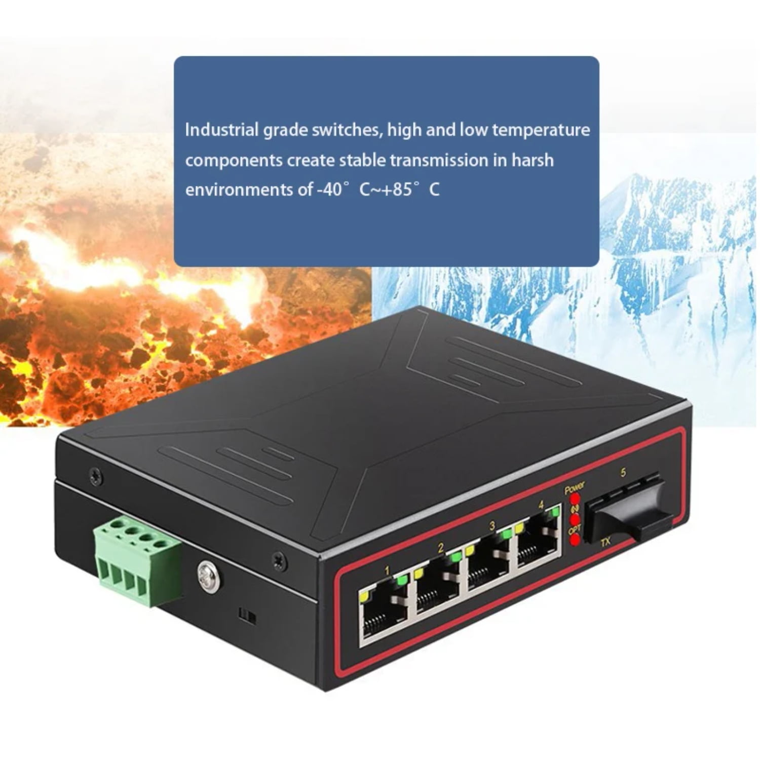 CHNGYCX Industrial Ethernet Smart Switcher with 1F4T-Port - High ...
