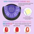 CHNGYCX Professional 220W Sun X9 MAX Nail Lamp with 57 UV LEDS ...