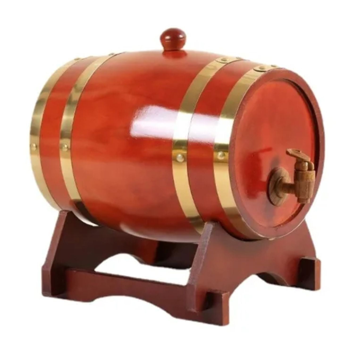 CHNGYCX Rustic Vintage Antique Red Oak Wooden Household Wine Barrel ...