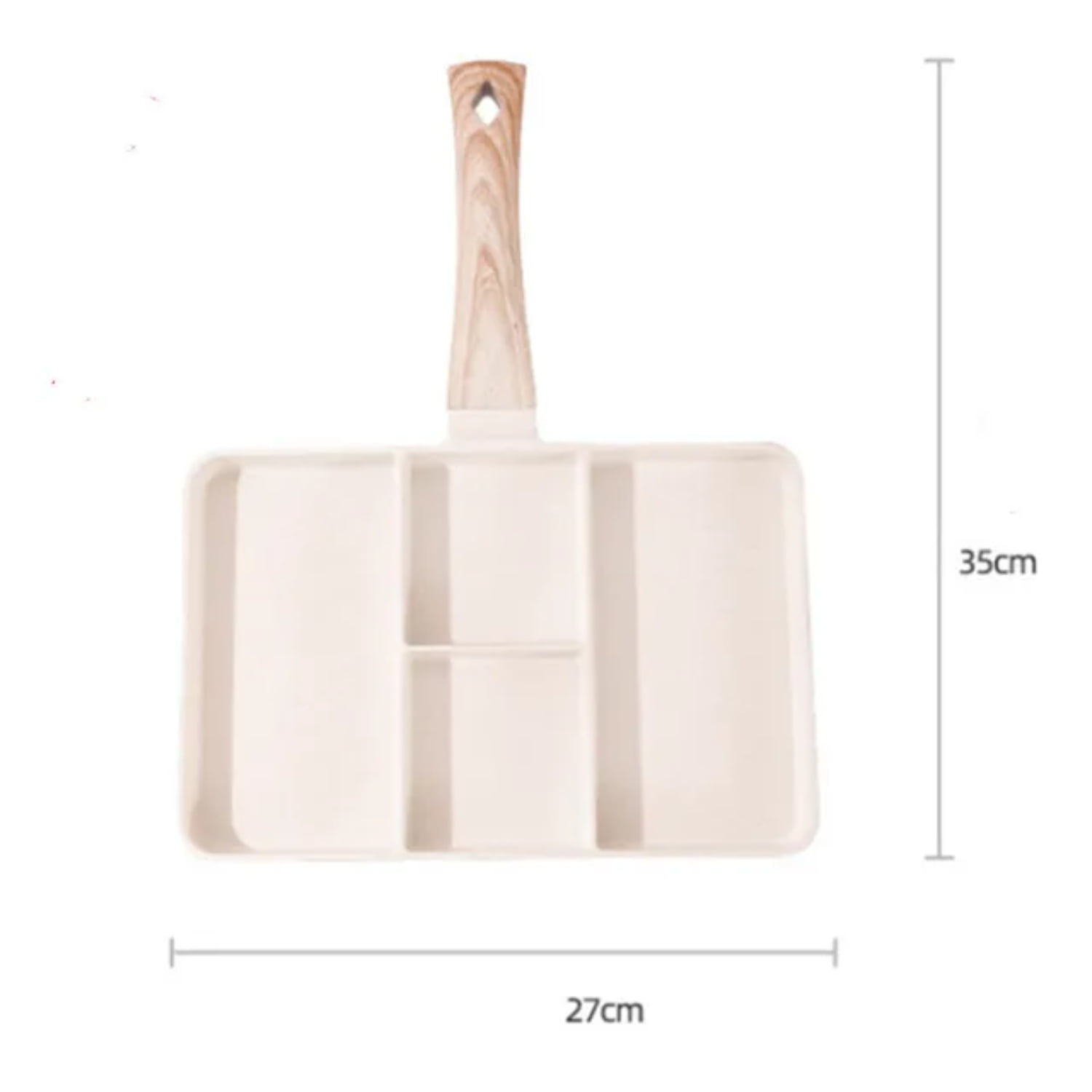 CHNGYJC 4-Hole Nonstick Thickened Grid Steak Frying Pan Omelet Pot and ...