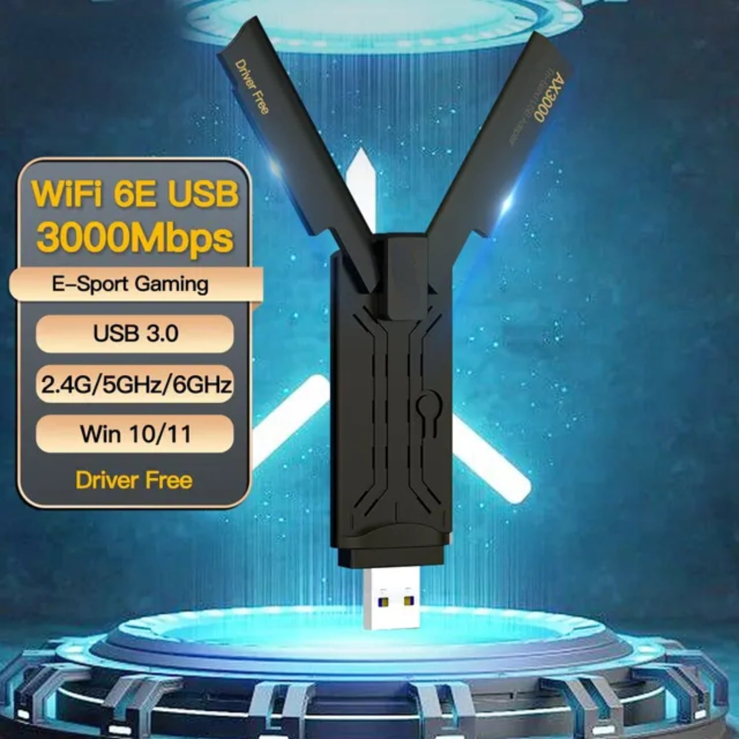 CHNGYJC Enhanced AX1800 Dual Band WiFi 6 USB Adapter for Ultra-Fast 2 ...