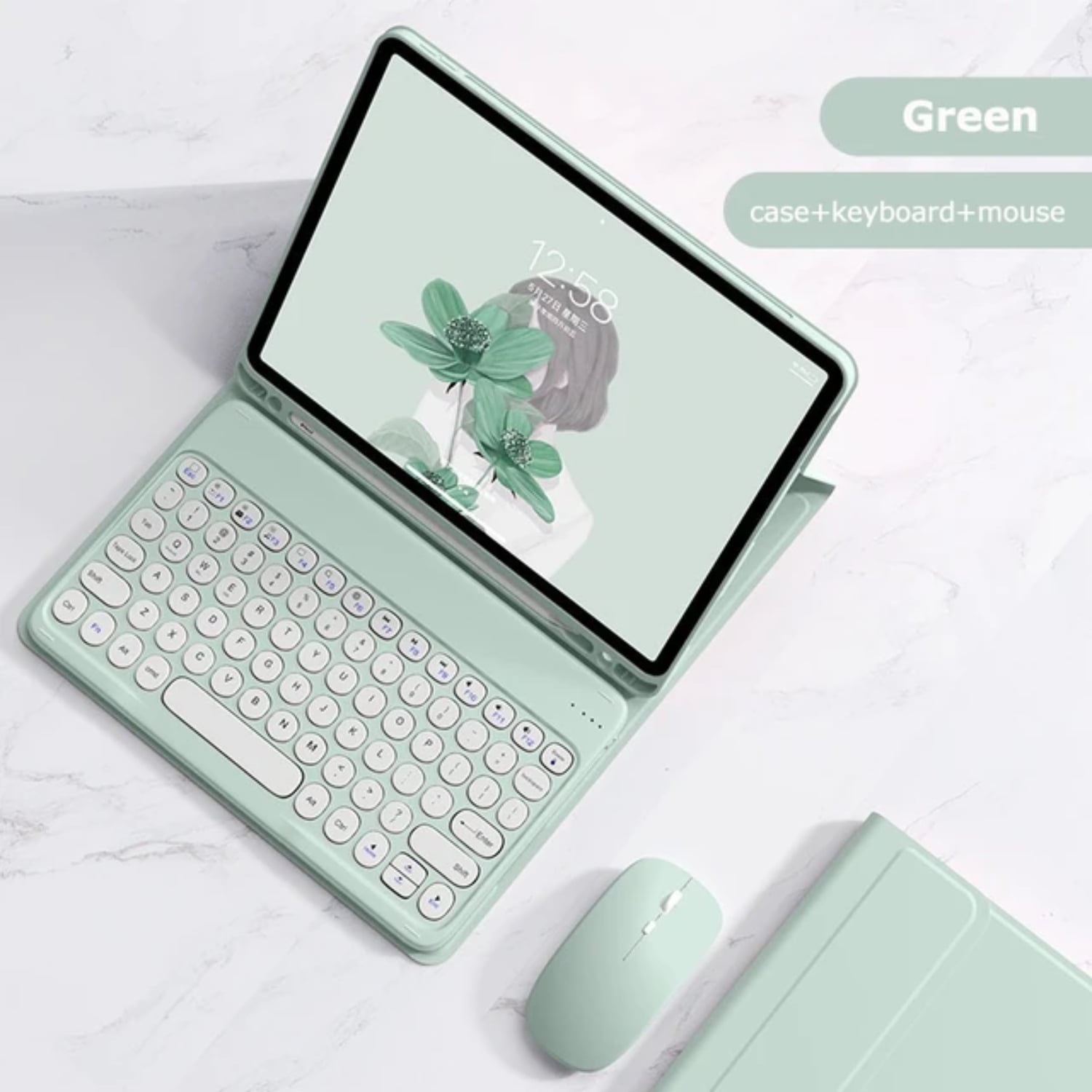 CHNGYJC Foldable Stand Wireless Keyboard Mouse Cover for 2022 10.9 inch ...