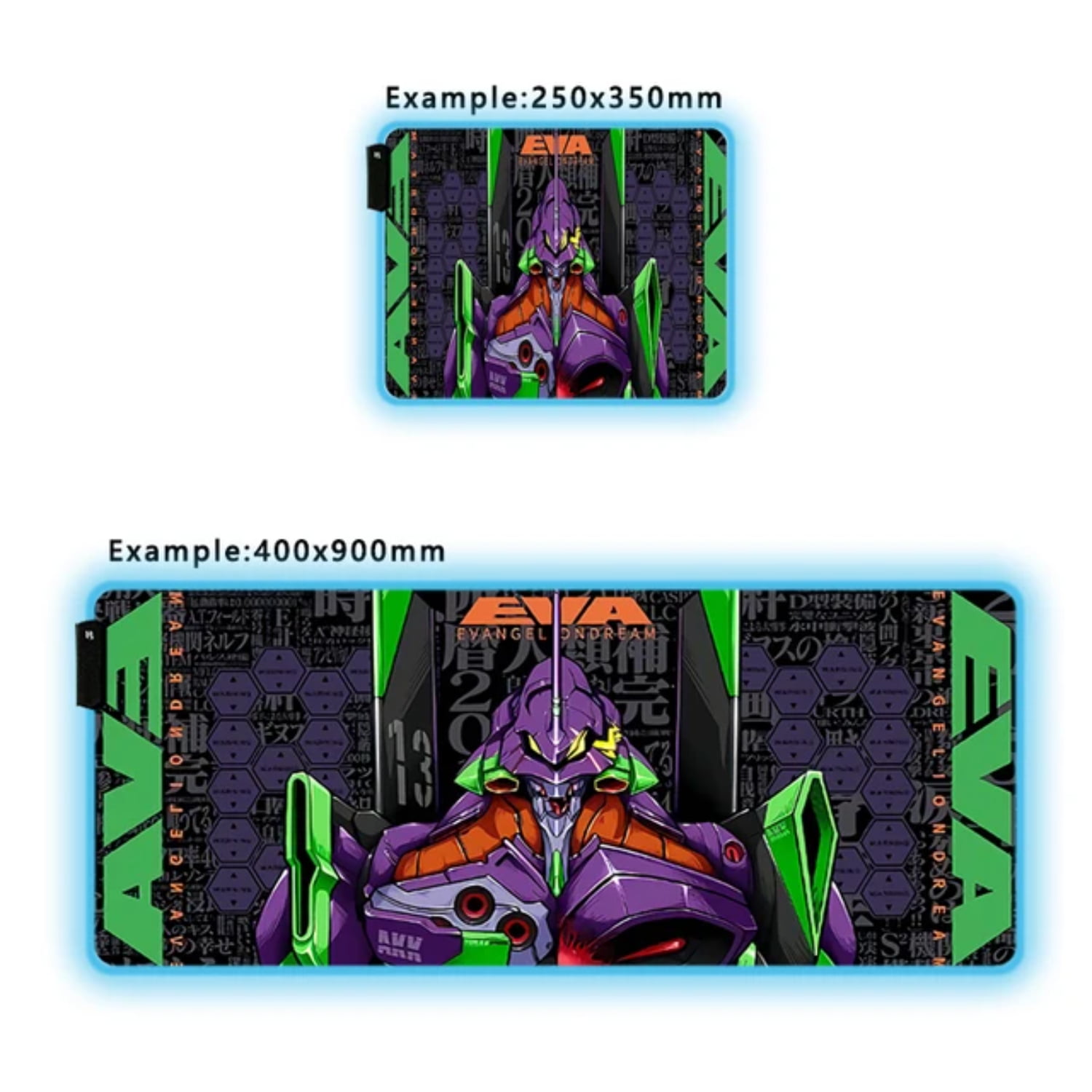 CHNGYJC Luminous RGB LED Backlight Gaming Mouse Pad - Extra Large Desk ...