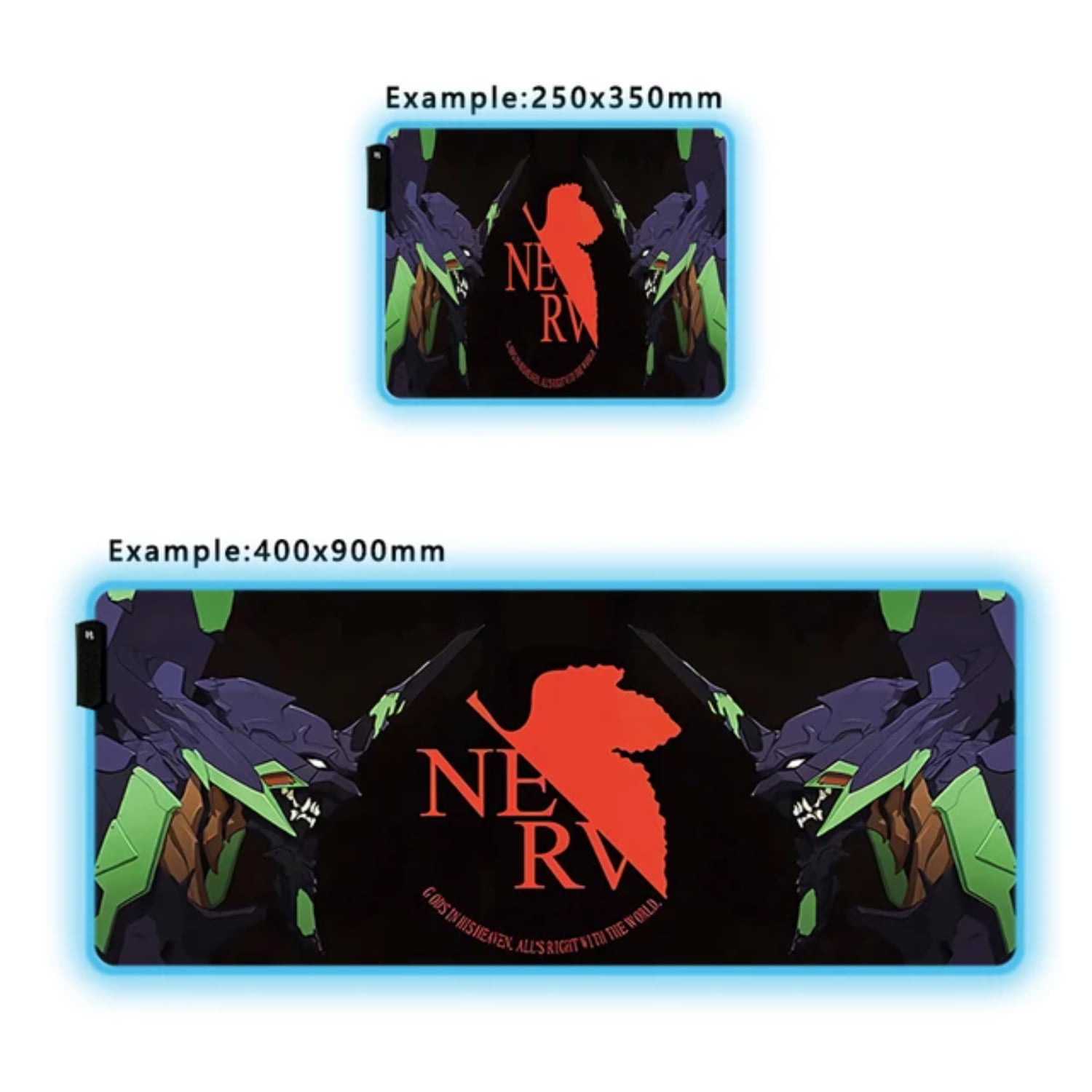 CHNGYJC Luminous RGB LED Backlight Gaming Mouse Pad - Extra Large Desk ...