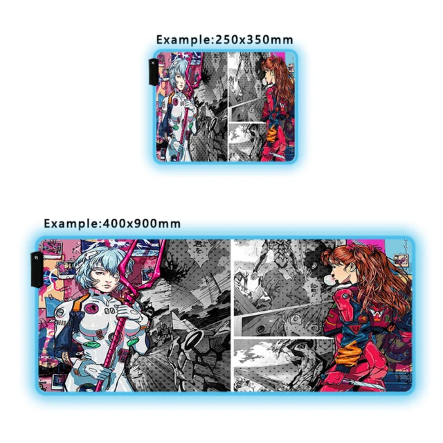 CHNGYJC Luminous RGB LED Backlight Gaming Mouse Pad - Extra Large Desk ...