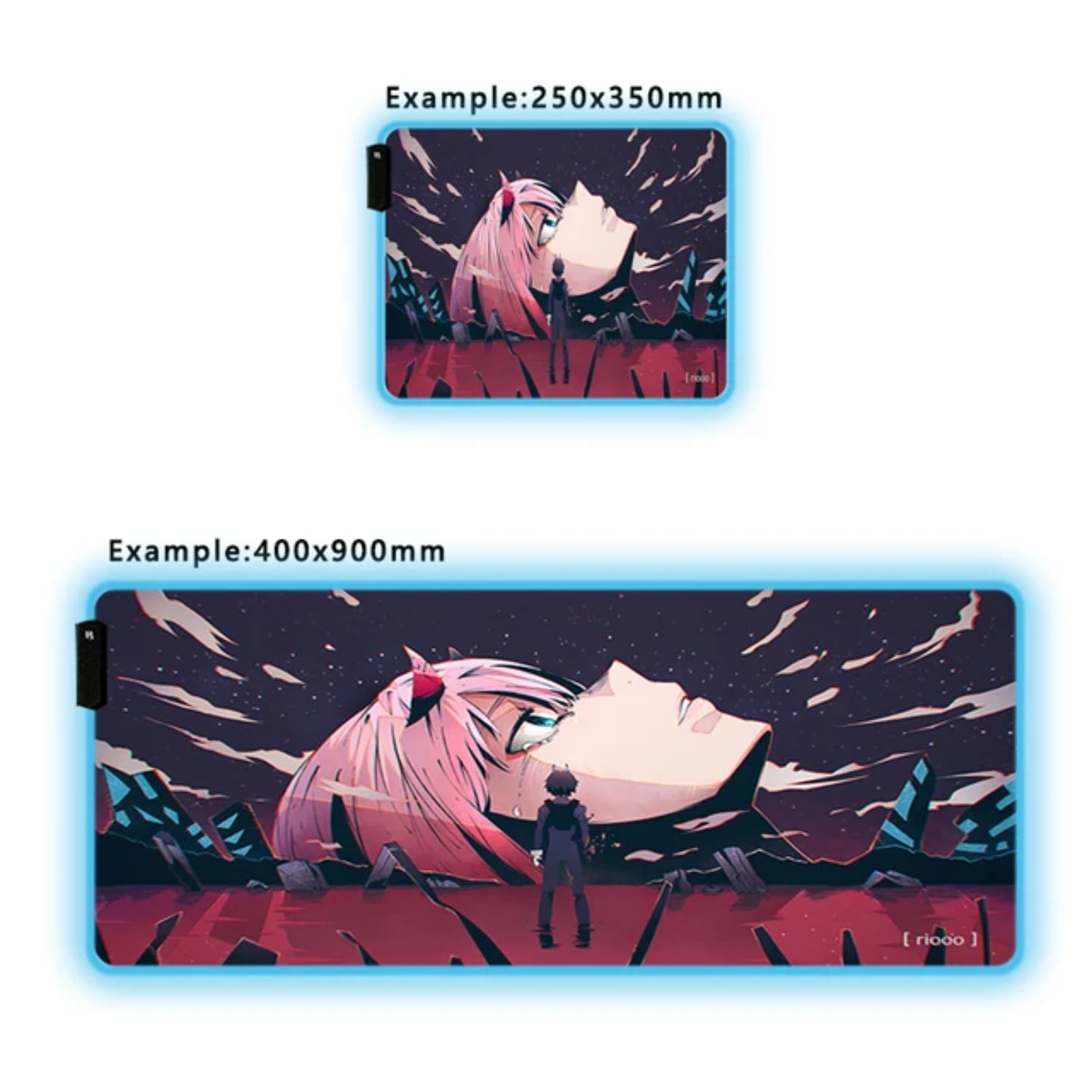 CHNGYJC Luminous RGB LED Backlight Gaming Mouse Pad - Extra Large Desk ...