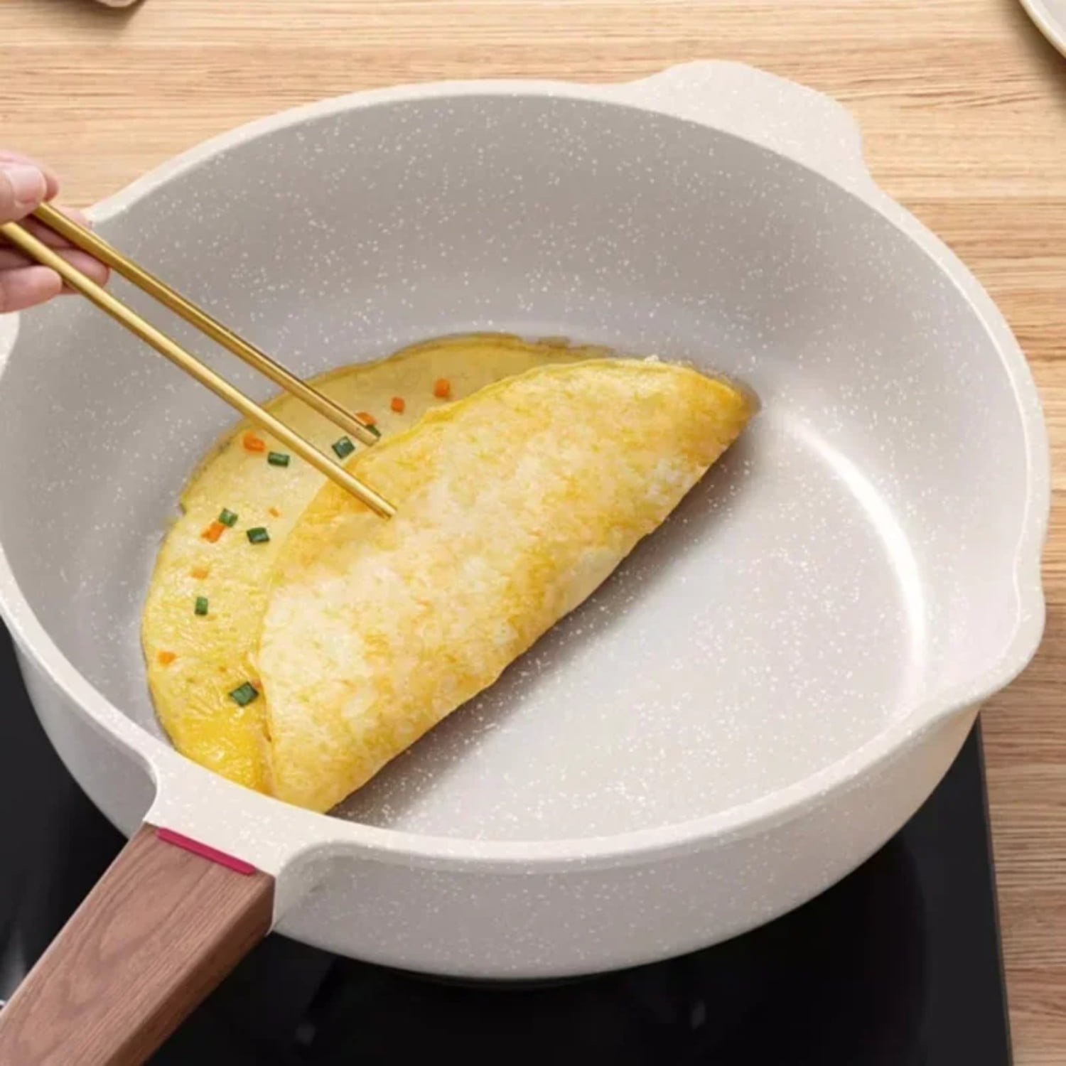 CHNGYJC Nonstick Deep Frying Pan - Healthy Multifunctional Skillet ...