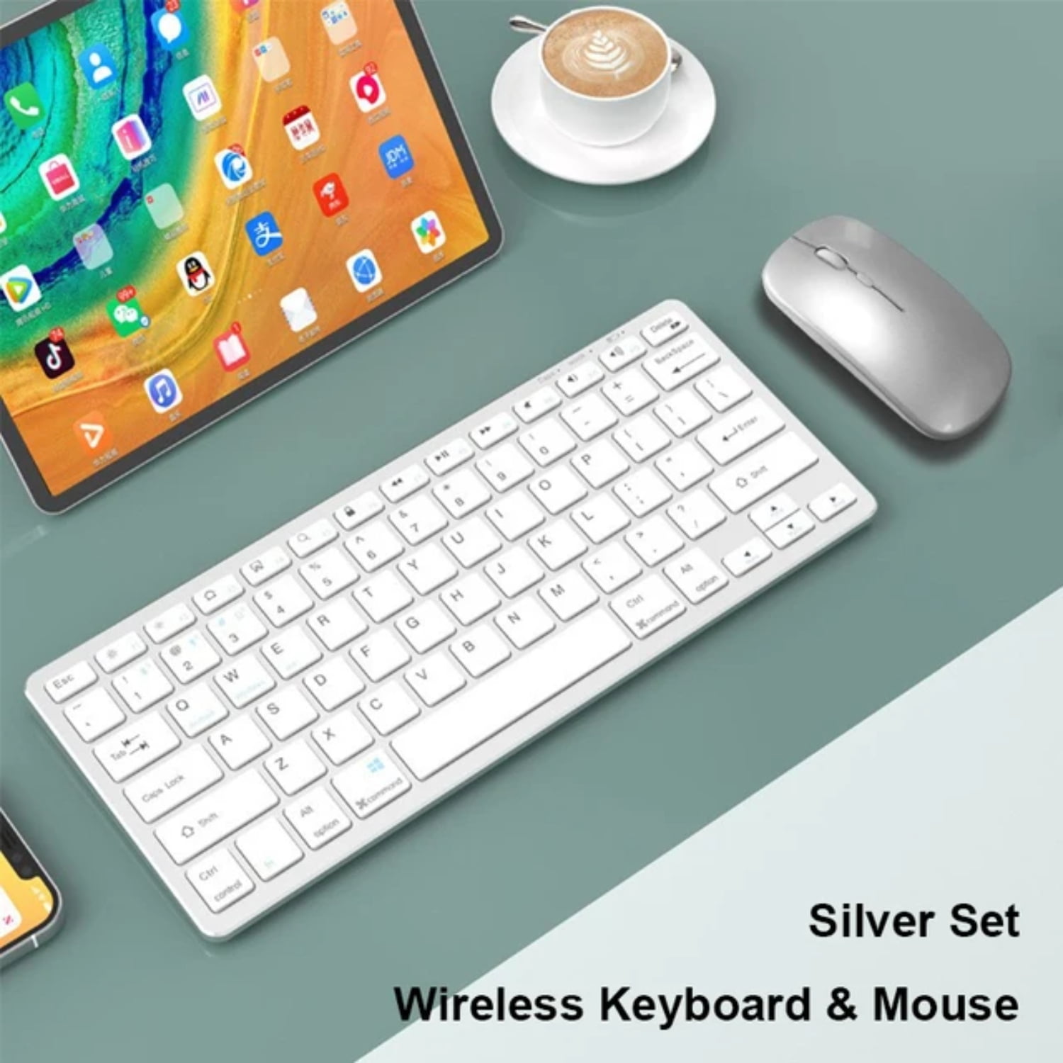 CHNGYJC Rechargeable Mini Wireless Keyboard and Mouse Kit with 2.4G ...