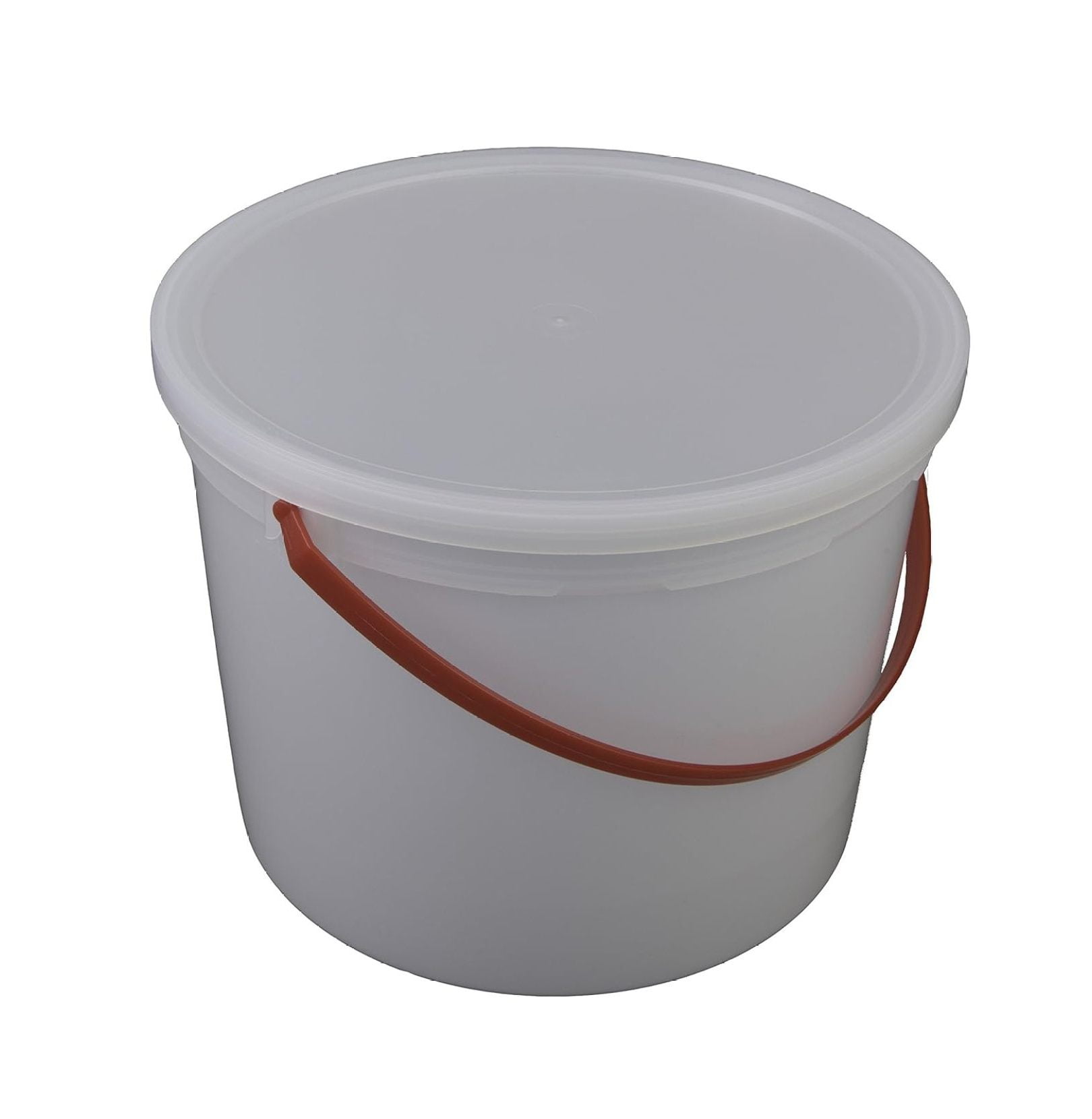 CHNRED Pail with Handle, HDPE, 5 Quart, Natural, 10 Piece - Walmart.com