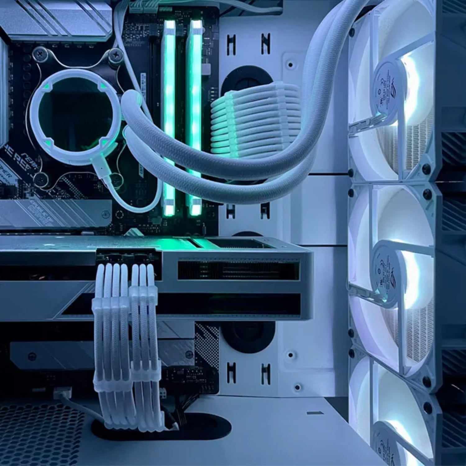 CHNSNG 5 Piece Kit 350mm PSU Extension Cable ATX 24Pin PCI-E 6+2Pin CPU ...