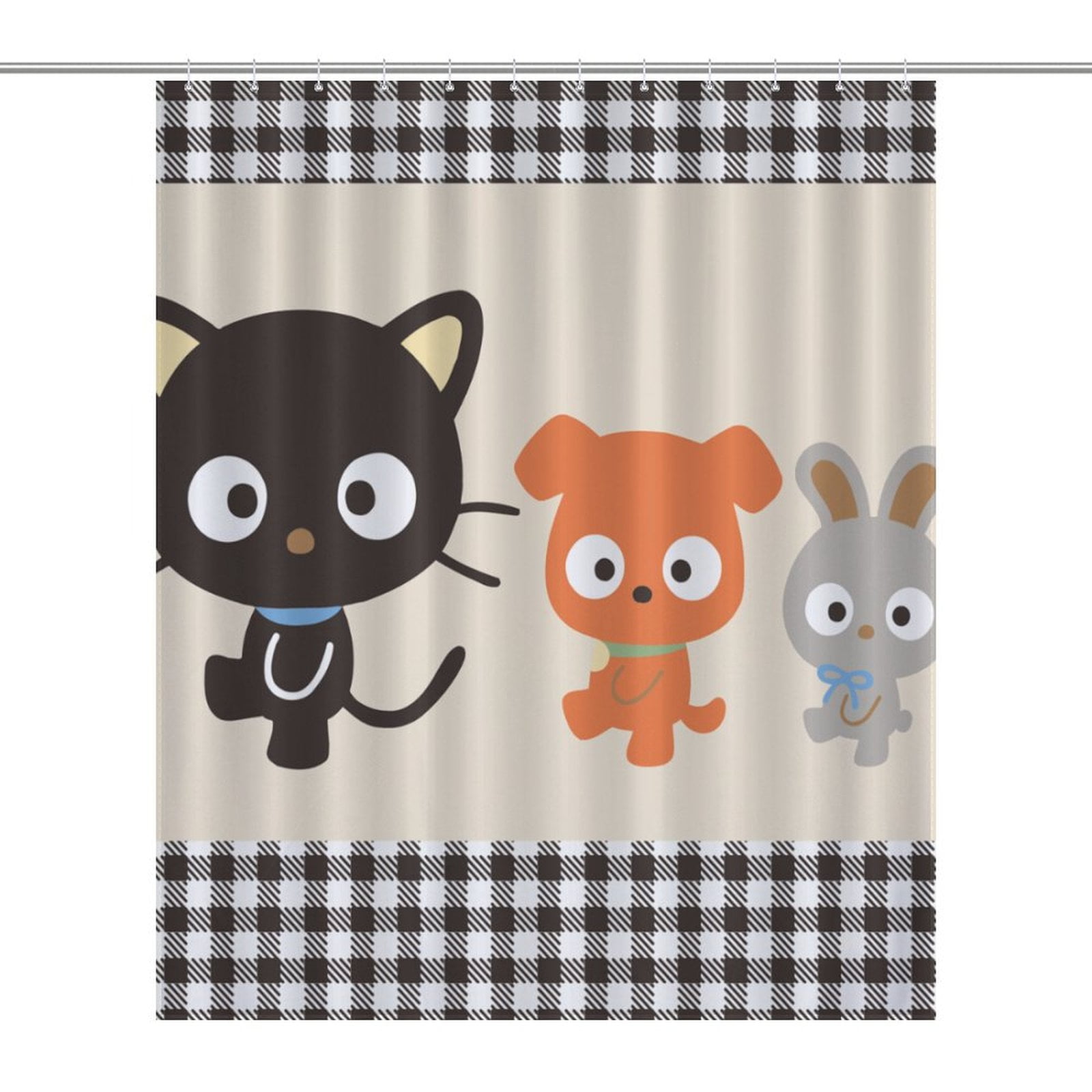 CHOCOCAT Shower Curtain Cartoon Anime for Boys Grils Gift 60x72Inch ...