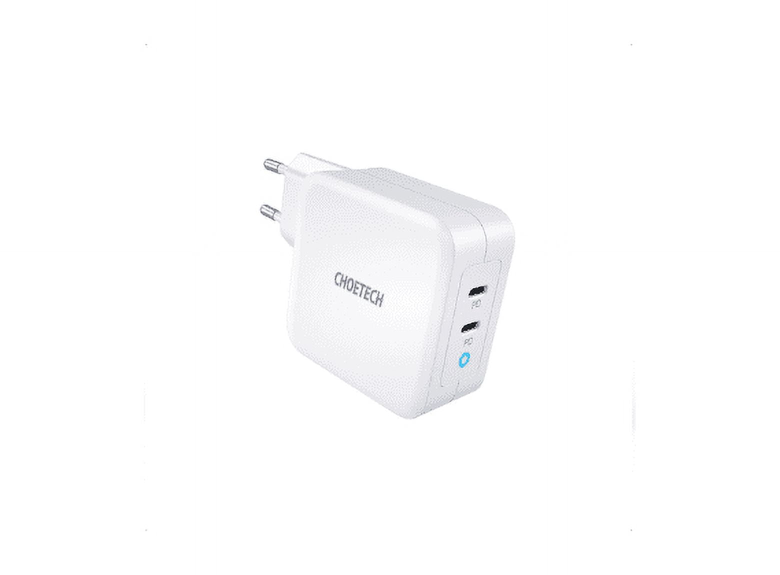 CHOETECH PD6008 100W GaN Charger Plug Block Dual Port USB-C Charger ...