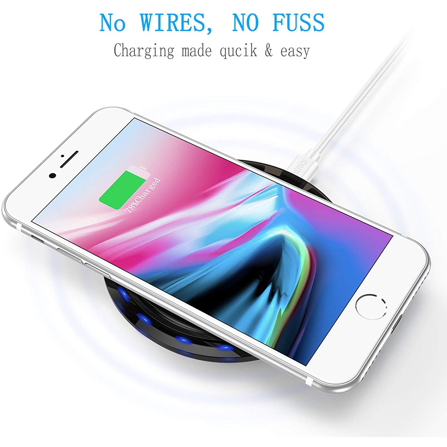 CHOETECH T517 Samsung iPhone Android Cell Phone Wireless Charging Pad ...